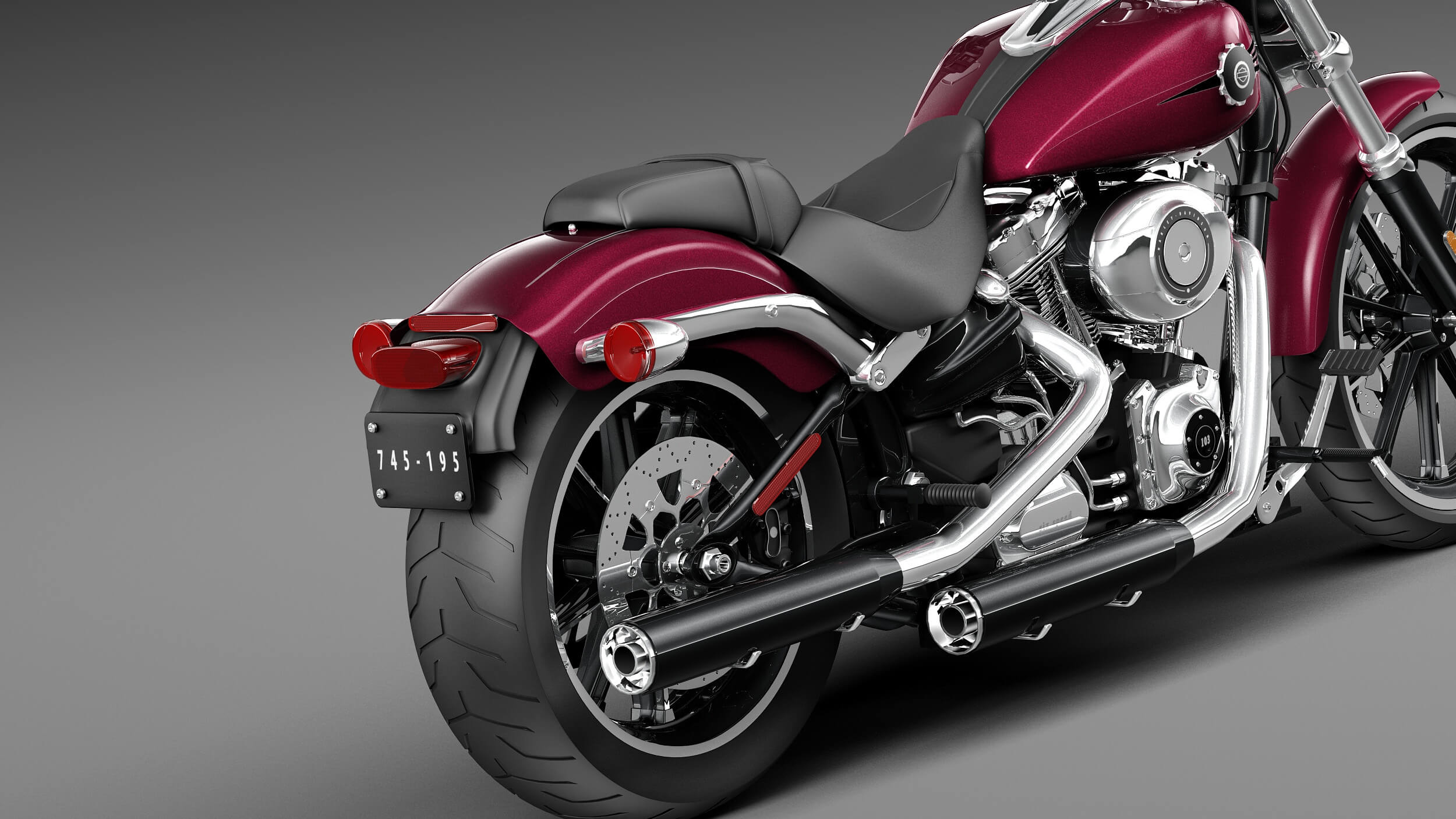 Harley Davidson Softail BreakOut 2015 - 3D Model by SQUIR