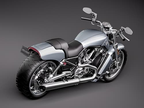Harley Davidson V-rod Muscle 2009 3D Model by SQUIR