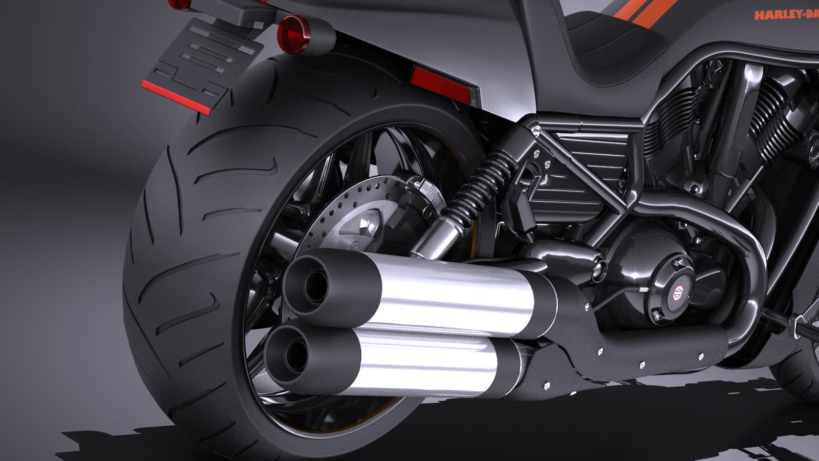 Harley Davidson V-rod Night Rod Special 2013 (V-Ray) 3D Model by SQUIR
