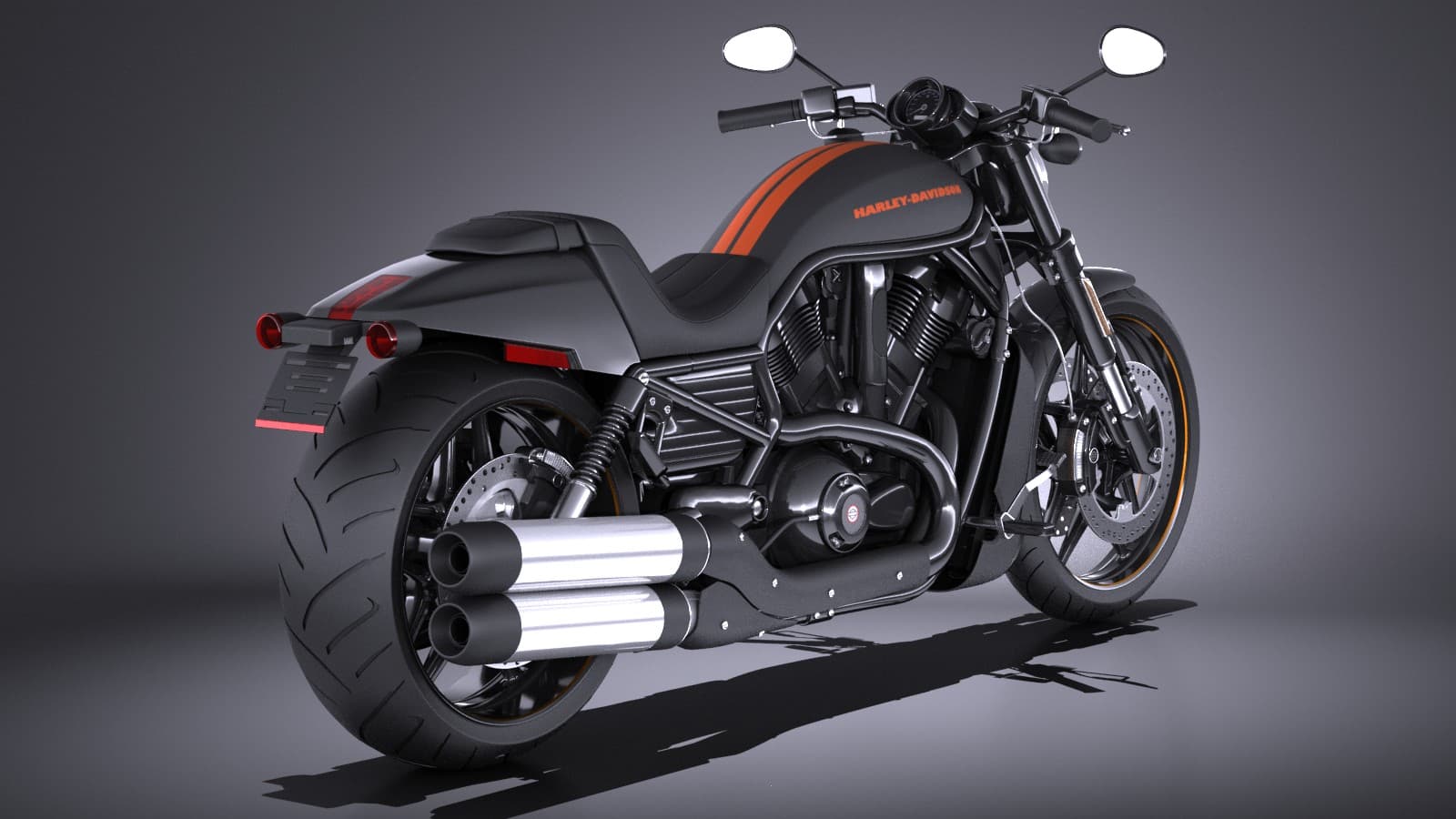 Harley Davidson V-rod Night Rod Special 2013 (V-Ray) 3D Model by SQUIR