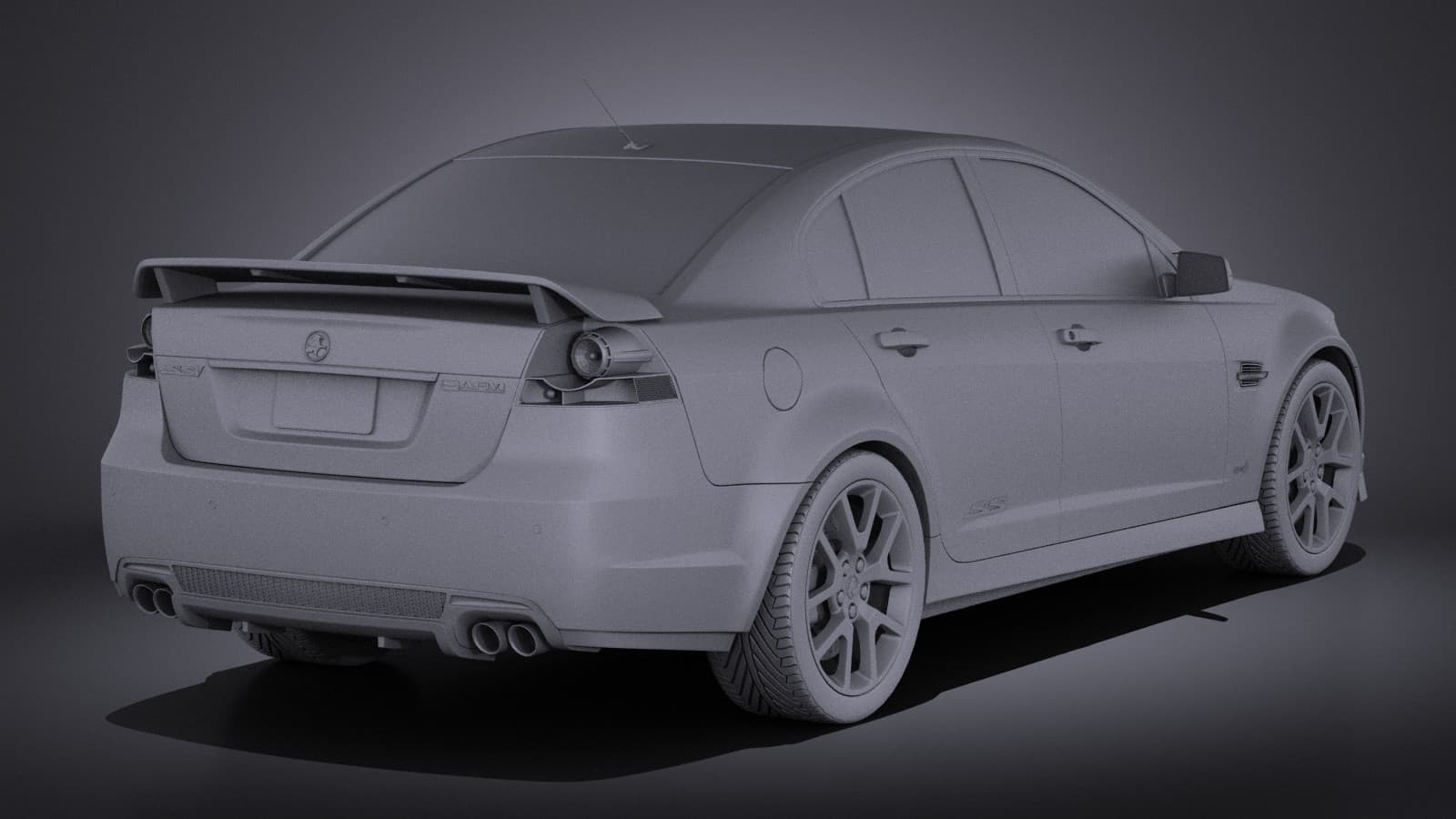 Holden Commodore 2011 Sedan (V-Ray) 3D Model by SQUIR
