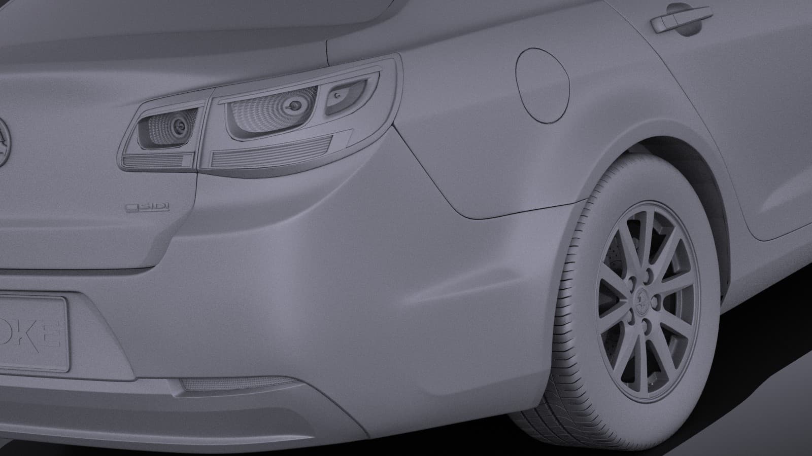 Holden VF Commodore 2014 (V-Ray) 3D Model by SQUIR