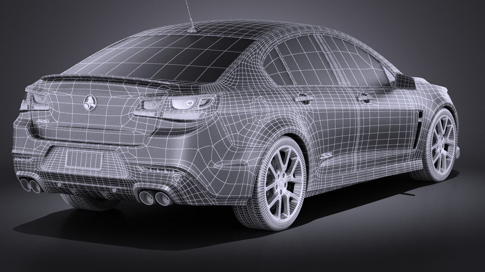 Holden VF Commodore SSV 2014 (V-Ray) 3D Model by SQUIR