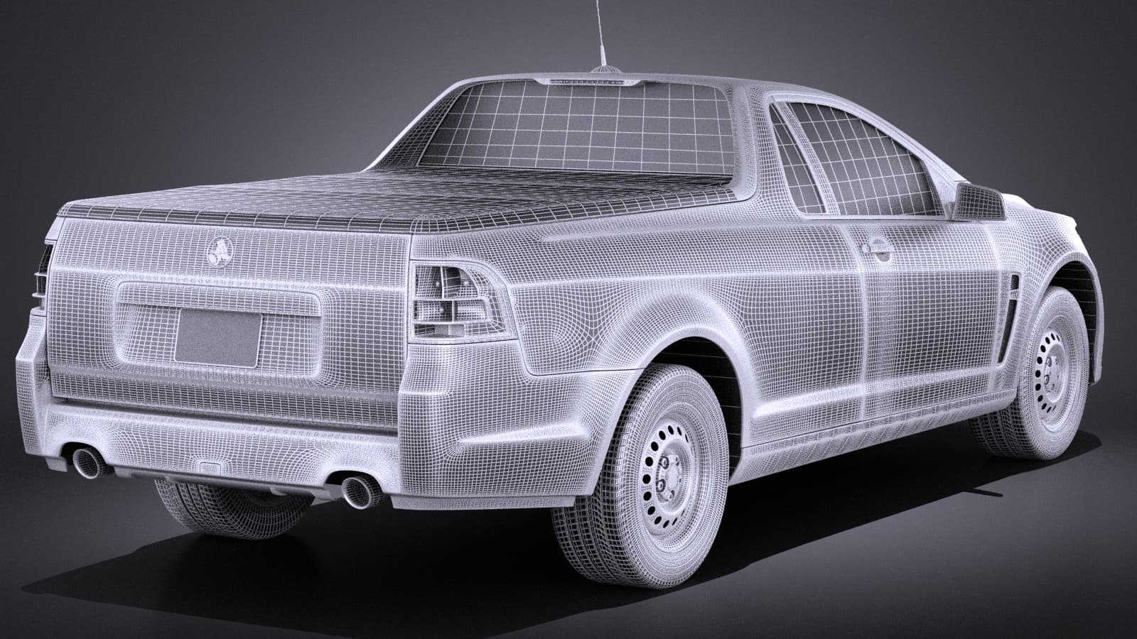 Holden VF Commodore UTE 2014 (V-Ray) 3D Model by SQUIR