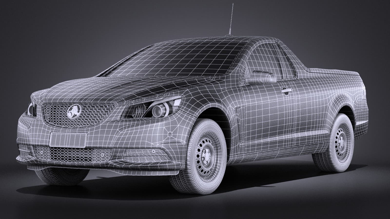 Holden VF Commodore UTE 2014 (V-Ray) 3D Model by SQUIR