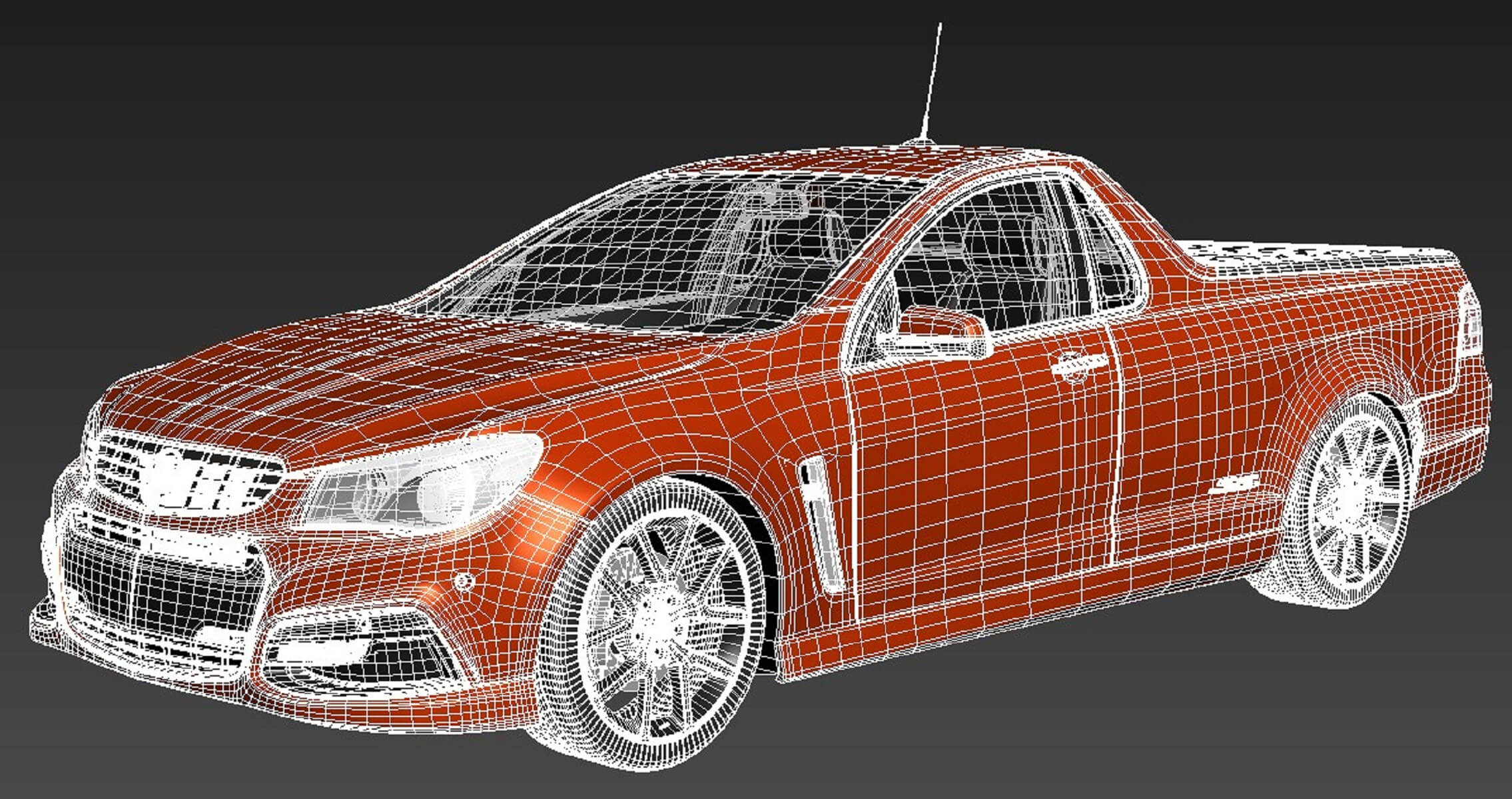 Holden VF Commodore UTE SSV 2014 - 3D Model by SQUIR