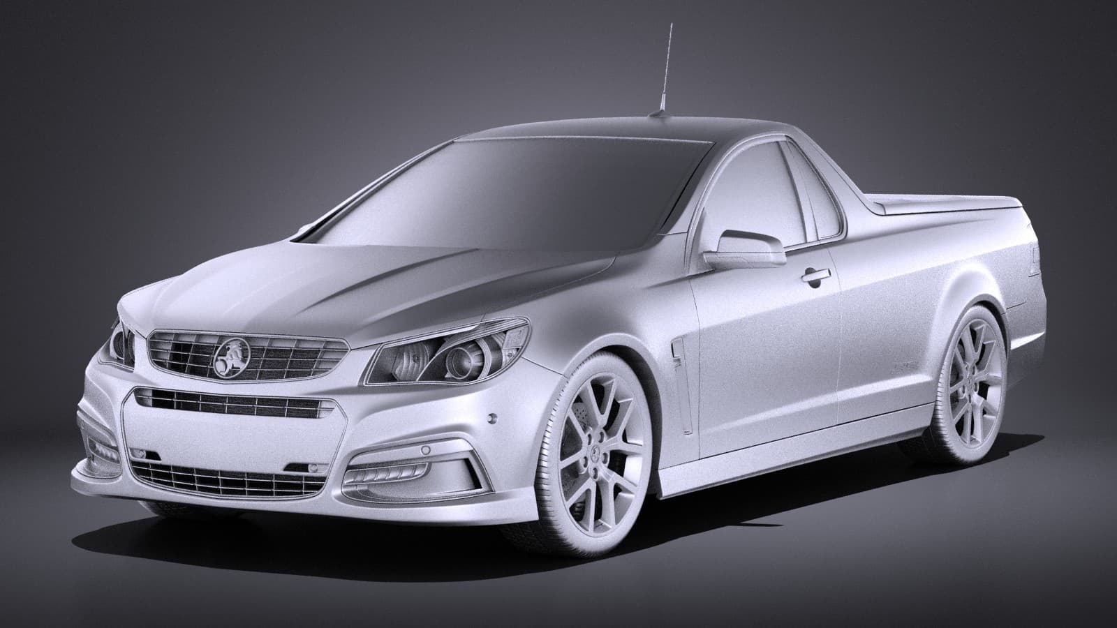 Holden VF Commodore UTE SSV 2016 (V-Ray) 3D Model by SQUIR