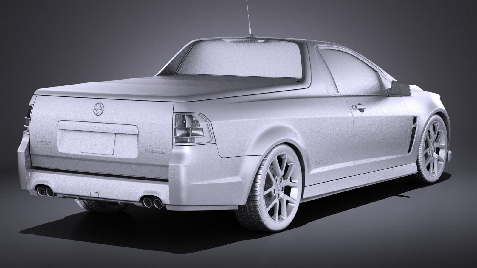 Holden VF Commodore UTE SSV 2016 (V-Ray) 3D Model by SQUIR