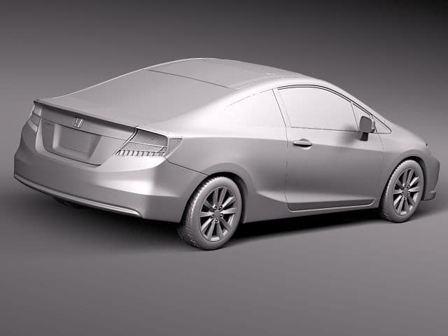 Honda Civic Coupe 2012 - 3D Model by SQUIR