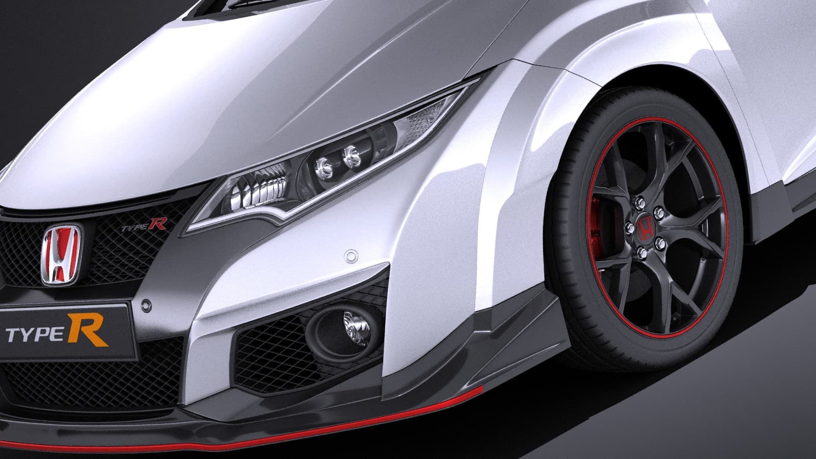 Honda Civic Type R 2016 (V-Ray) 3D Model by SQUIR