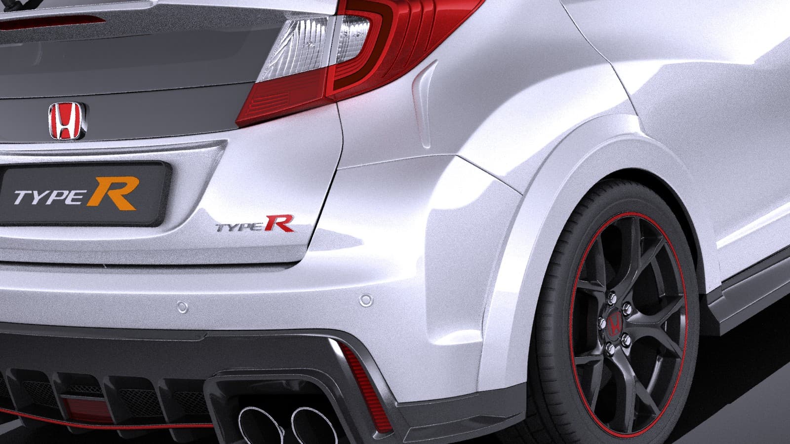 Honda Civic Type R 2016 (V-Ray) 3D Model by SQUIR