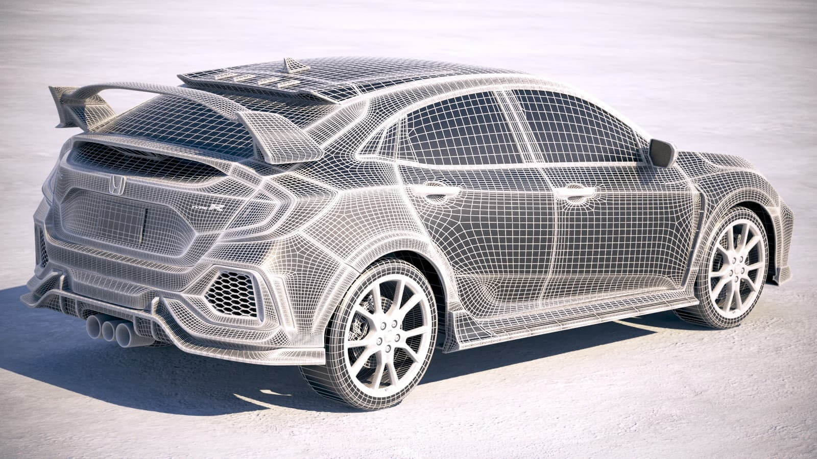 Honda Civic Type R 2018 - 3D Model by SQUIR