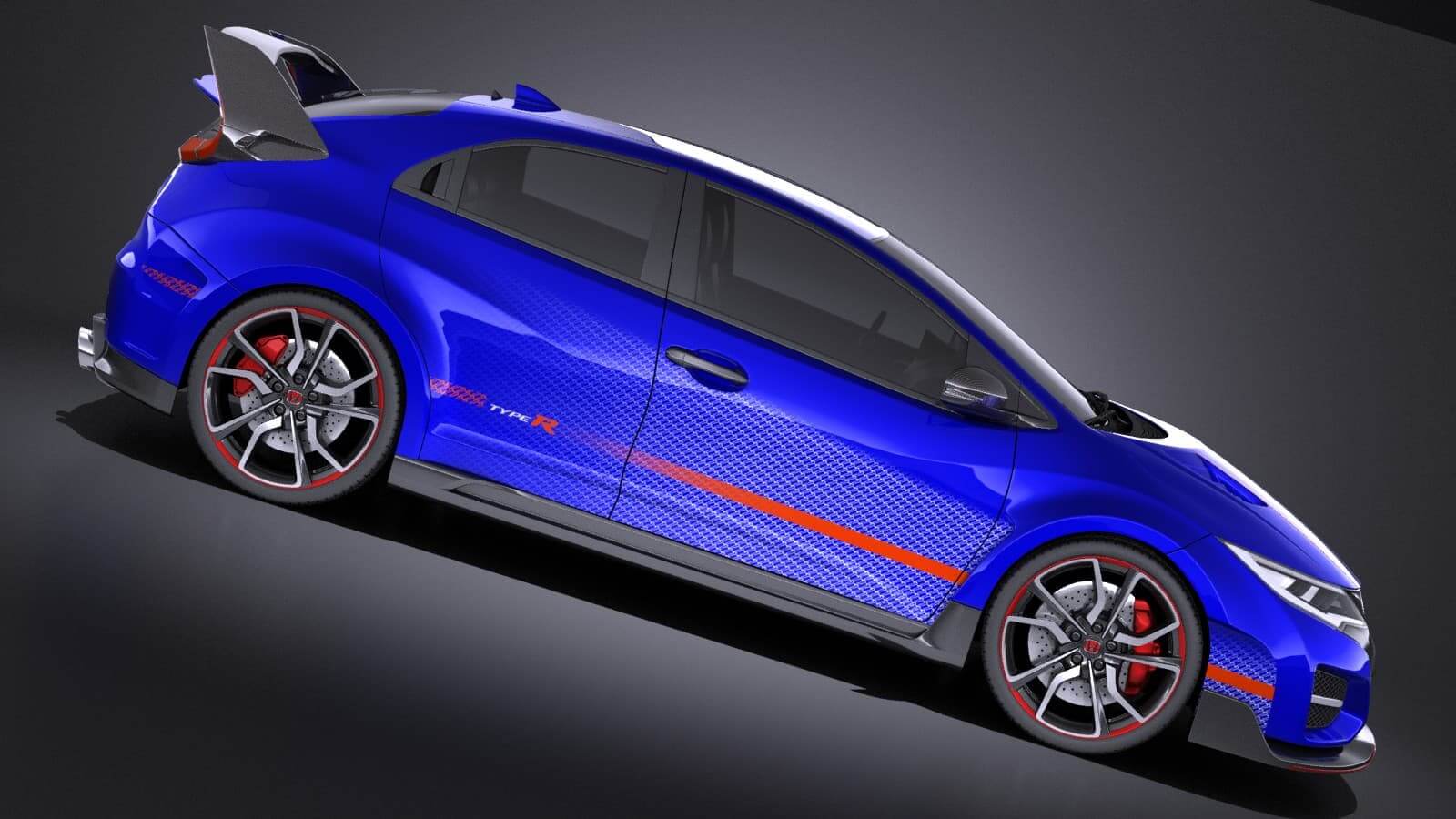 Honda Civic Type R Concept 2015 (V-Ray) 3D Model by SQUIR
