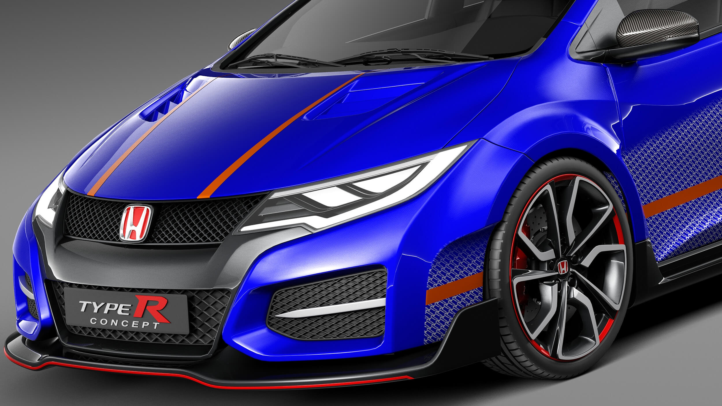 Honda Civic Type R Concept 2015 - 3D Model by SQUIR