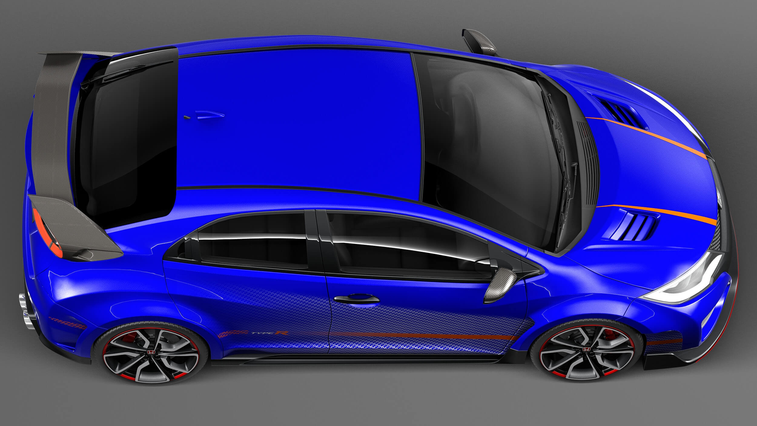 Honda Civic Type R Concept 2015 - 3D Model by SQUIR