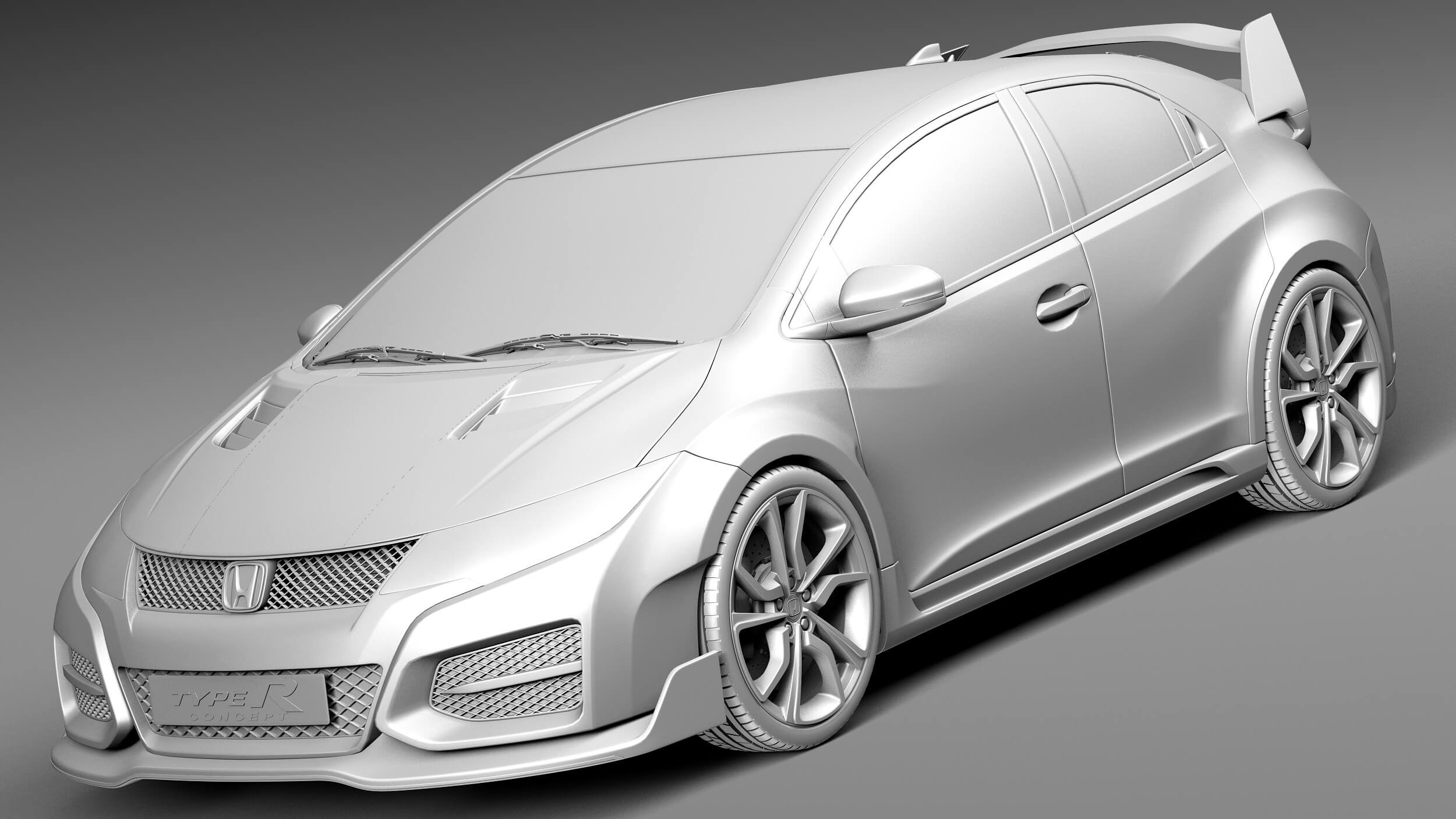 Honda Civic Type R Concept 2015 - 3D Model by SQUIR