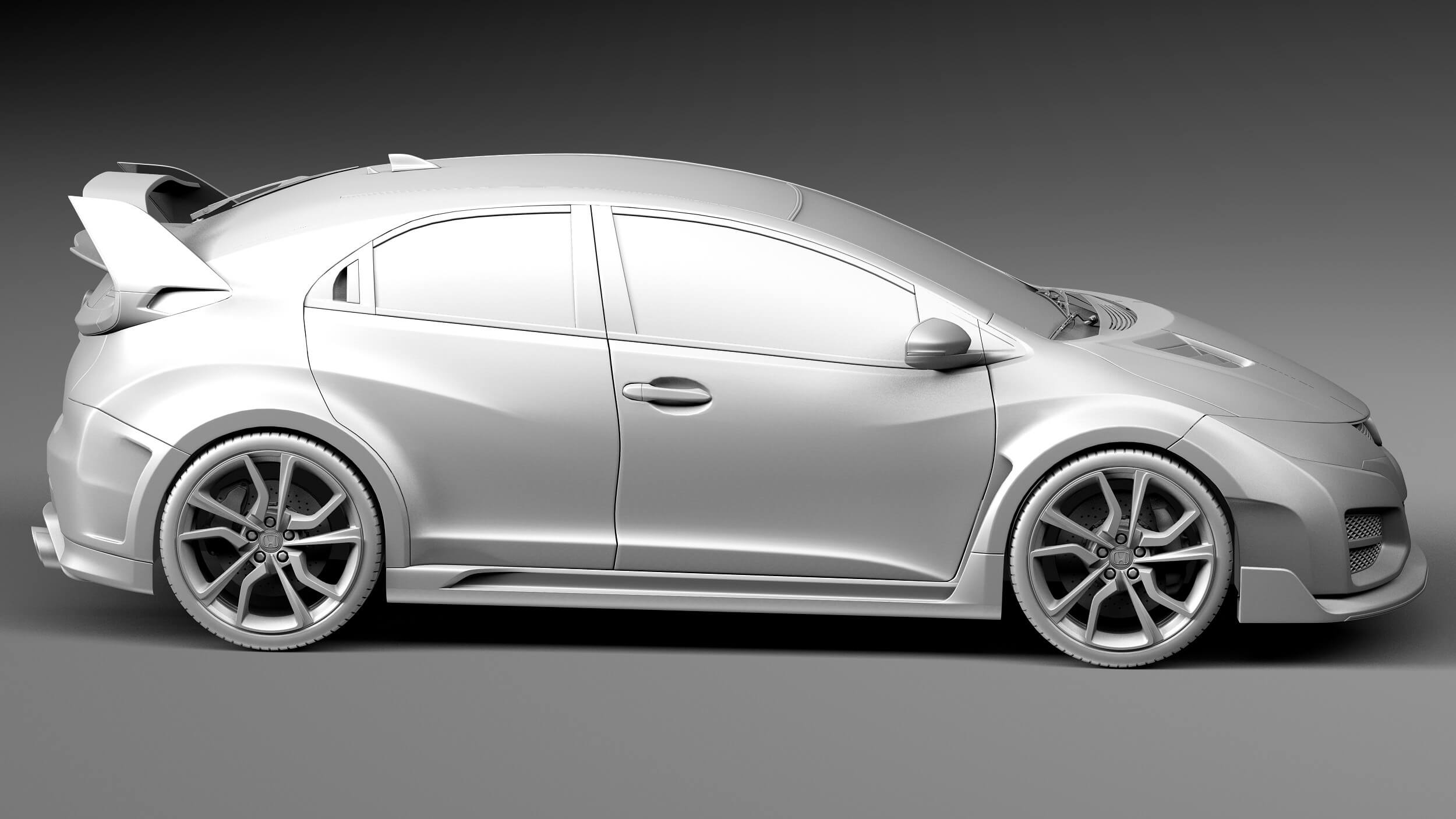 Honda Civic Type R Concept 2015 - 3D Model by SQUIR