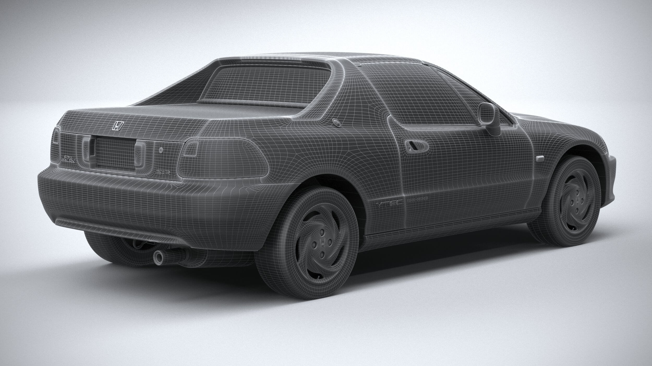 Honda CR-X Del Sol 1992 3D Model by SQUIR