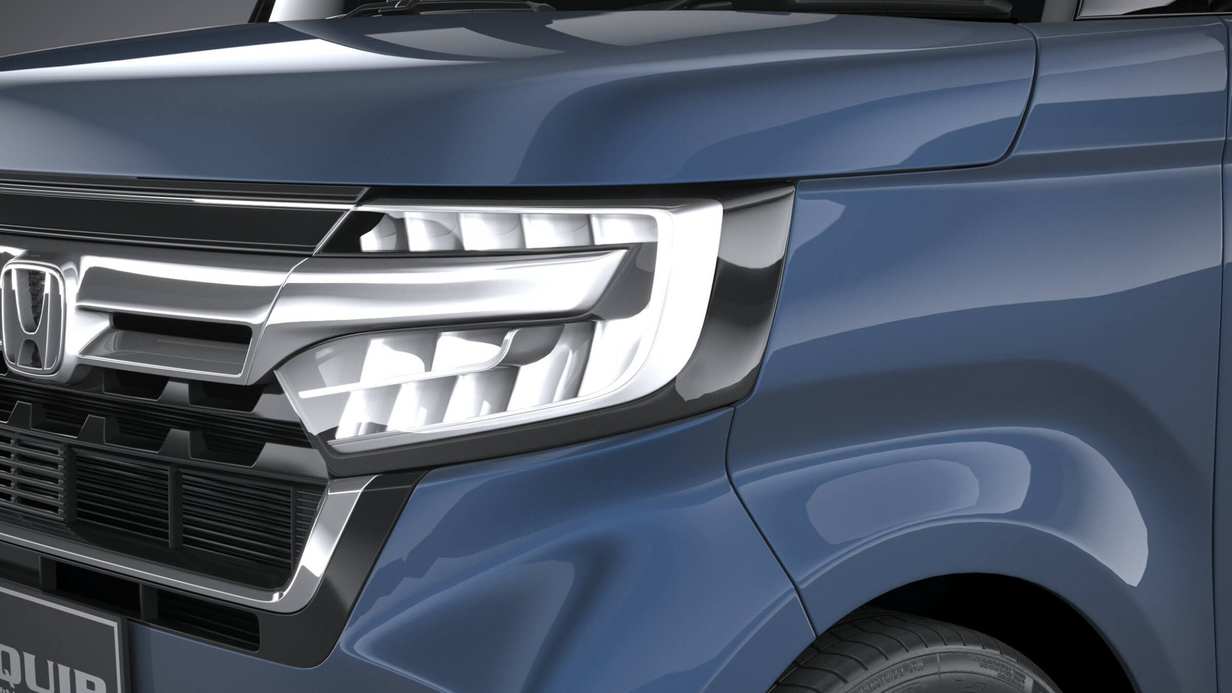 Honda N-Box Custom 2022 3D Model by SQUIR