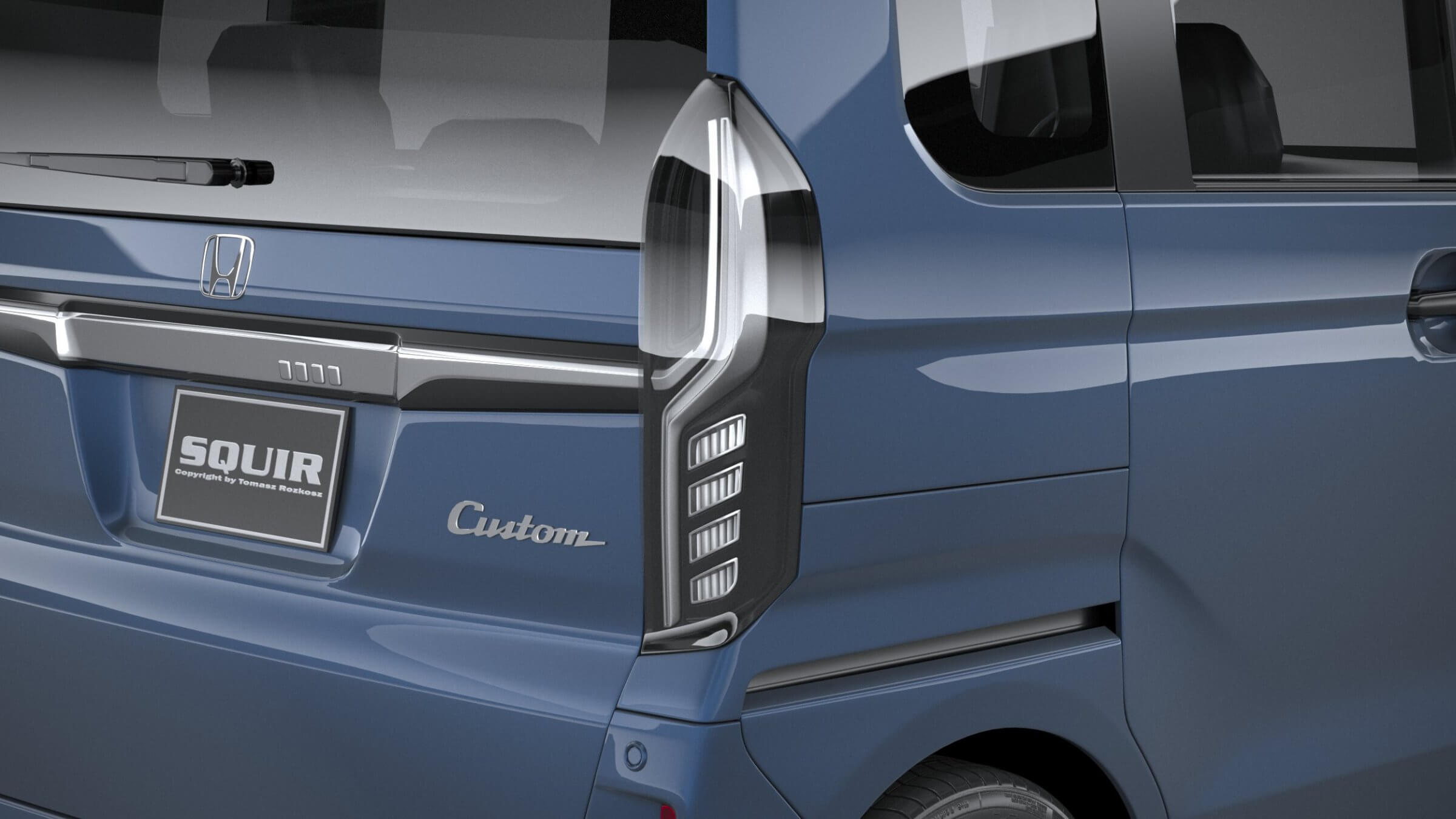 Honda N-Box Custom 2022 3D Model by SQUIR