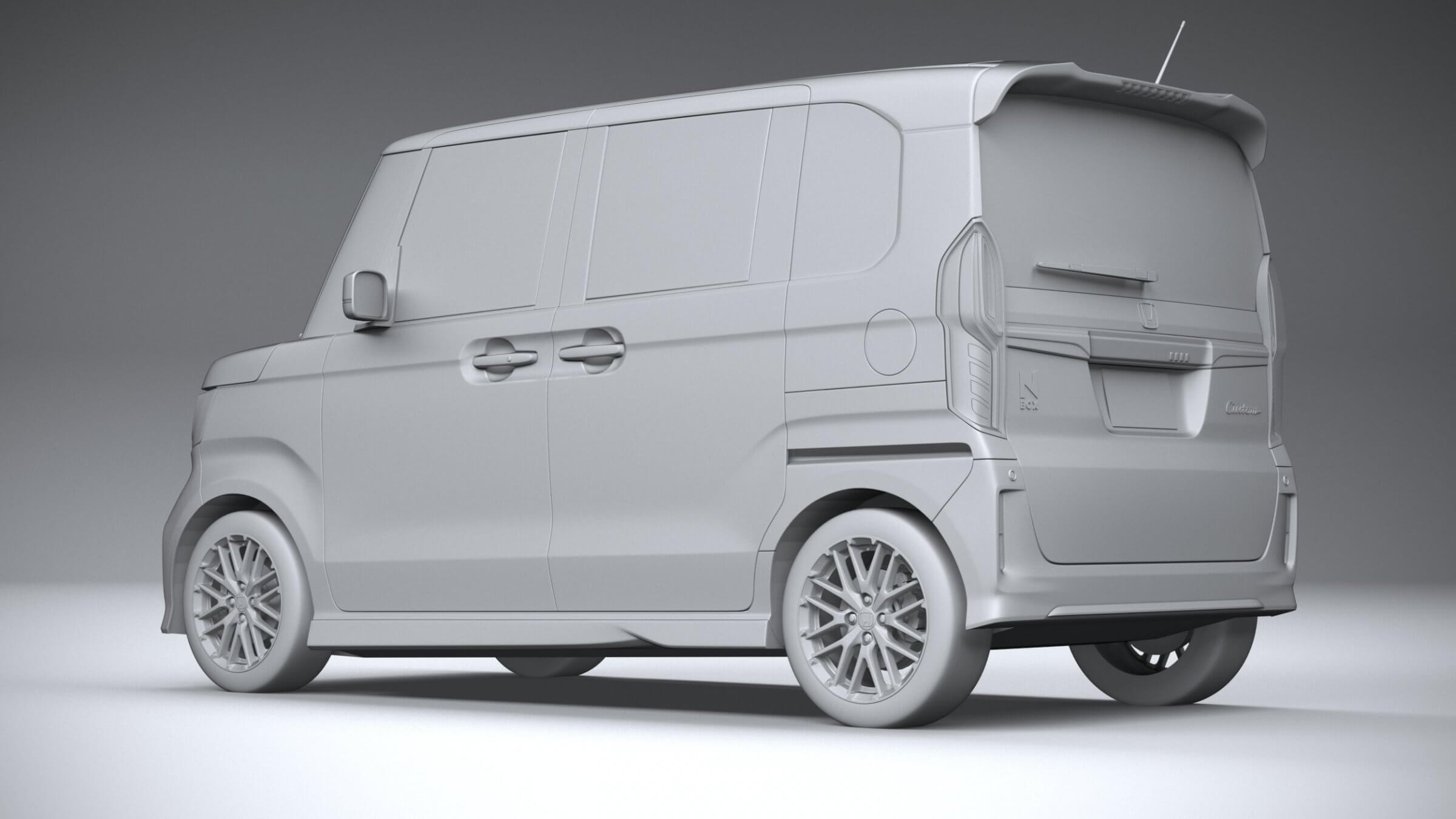 Honda N-Box Custom 2022 3D Model by SQUIR