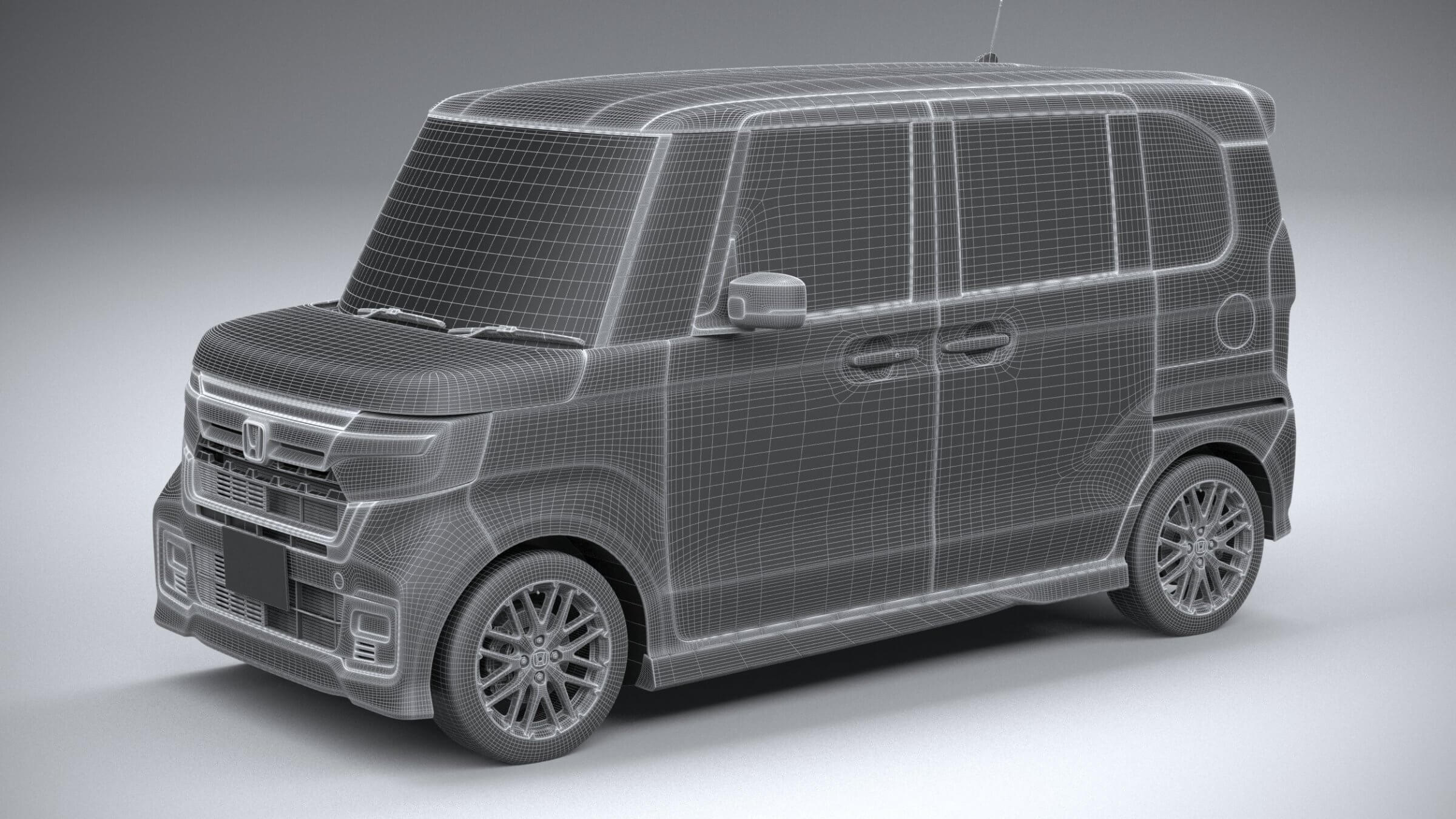 Honda N-Box Custom 2022 3D Model by SQUIR