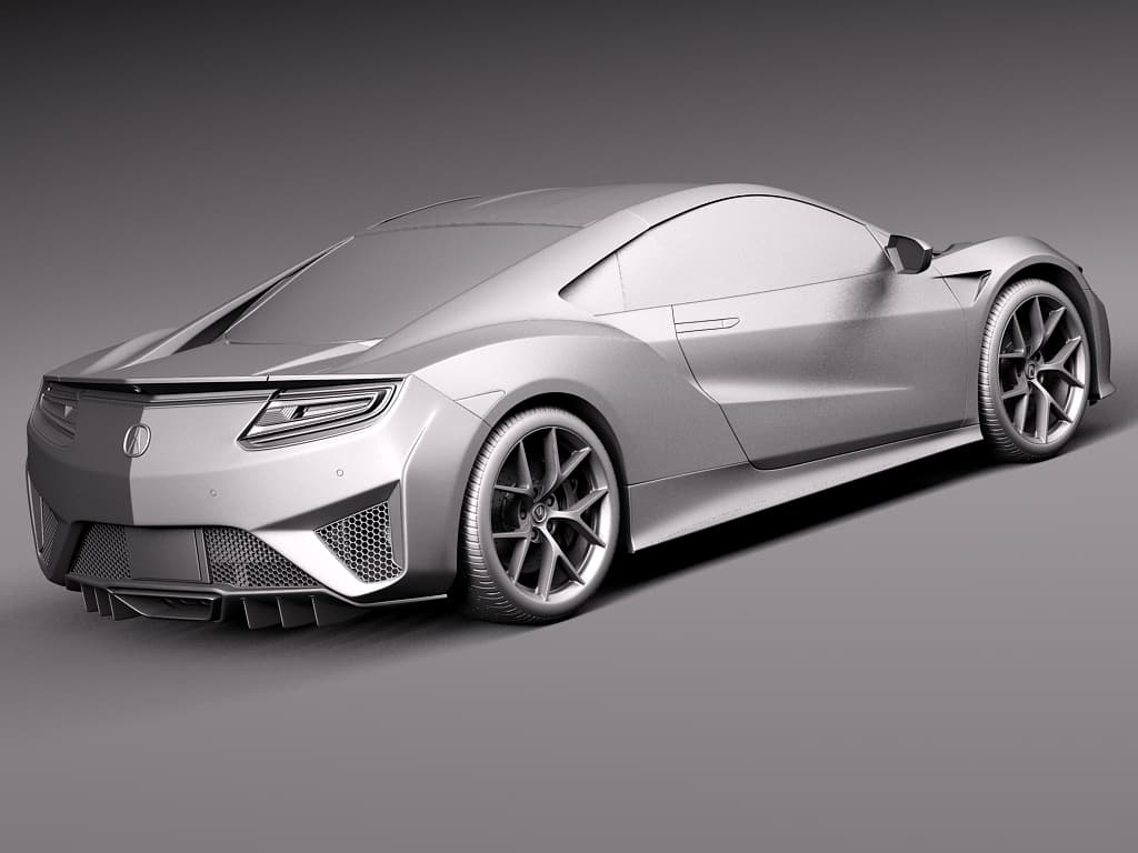Honda NSX 2016 - 3D Model by SQUIR