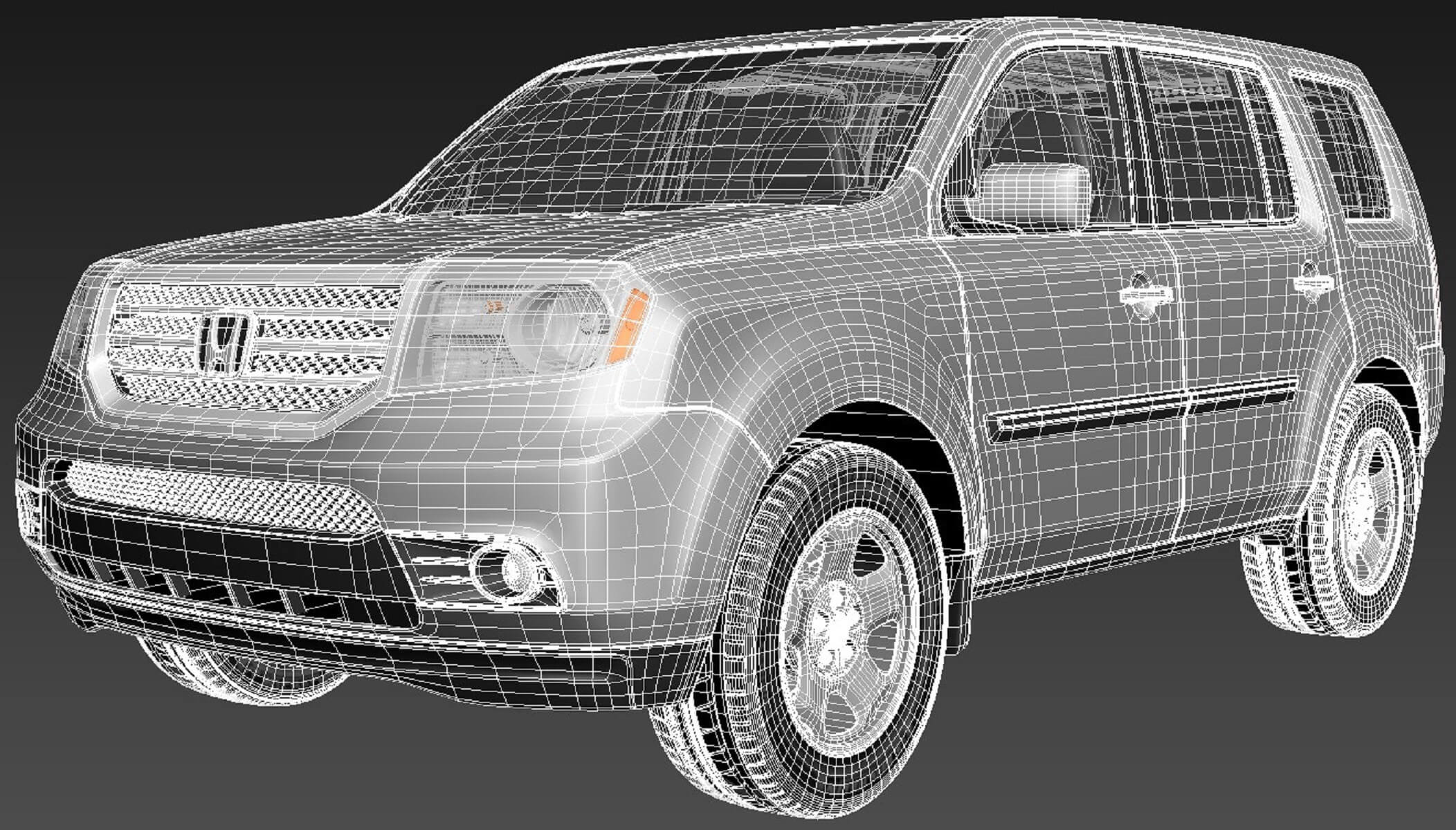 Honda Pilot 2014 - 3D Model by SQUIR