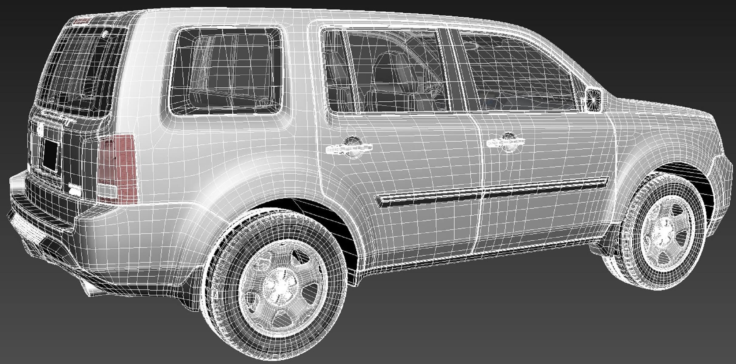 Honda Pilot 2014 - 3D Model by SQUIR