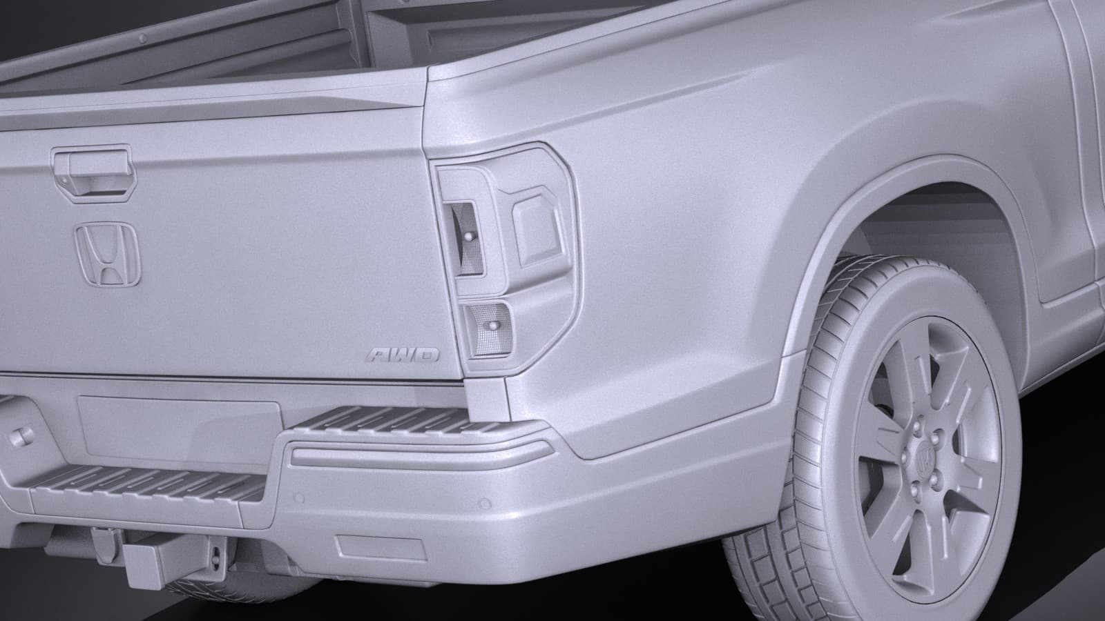 Honda Ridgeline 2017 - 3D Model by SQUIR