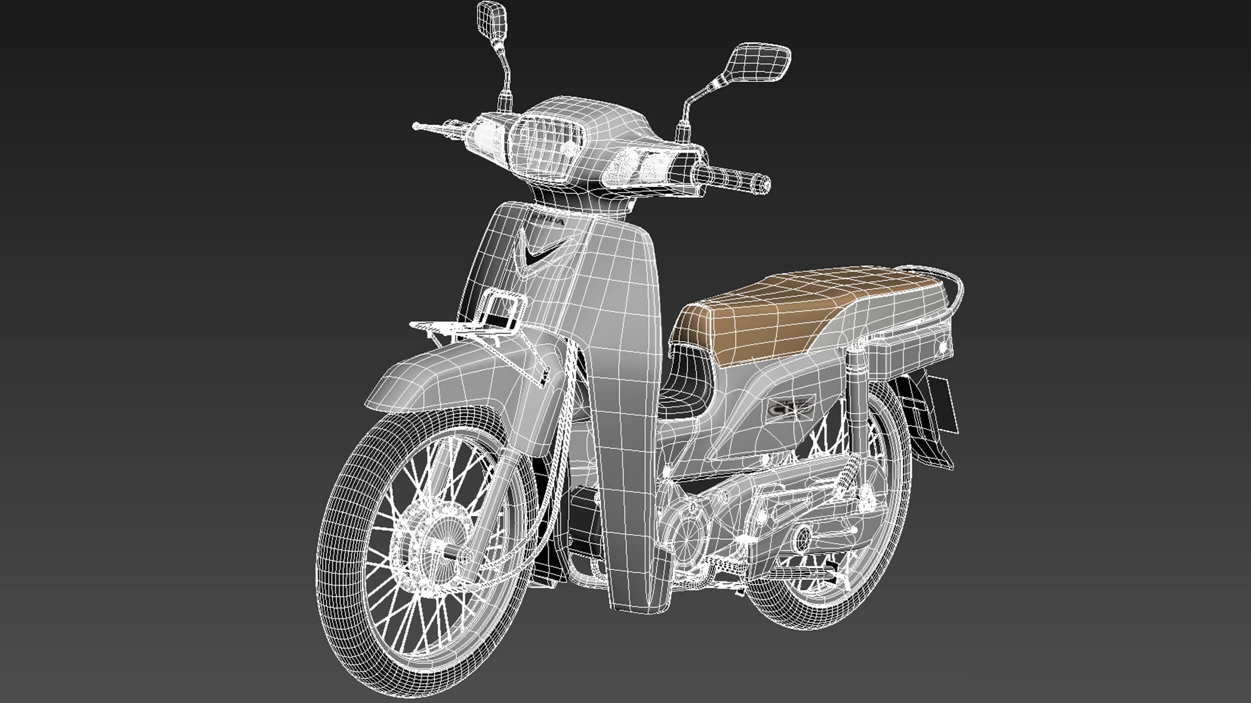 Honda Super Cub 2013 - 3D Model by SQUIR