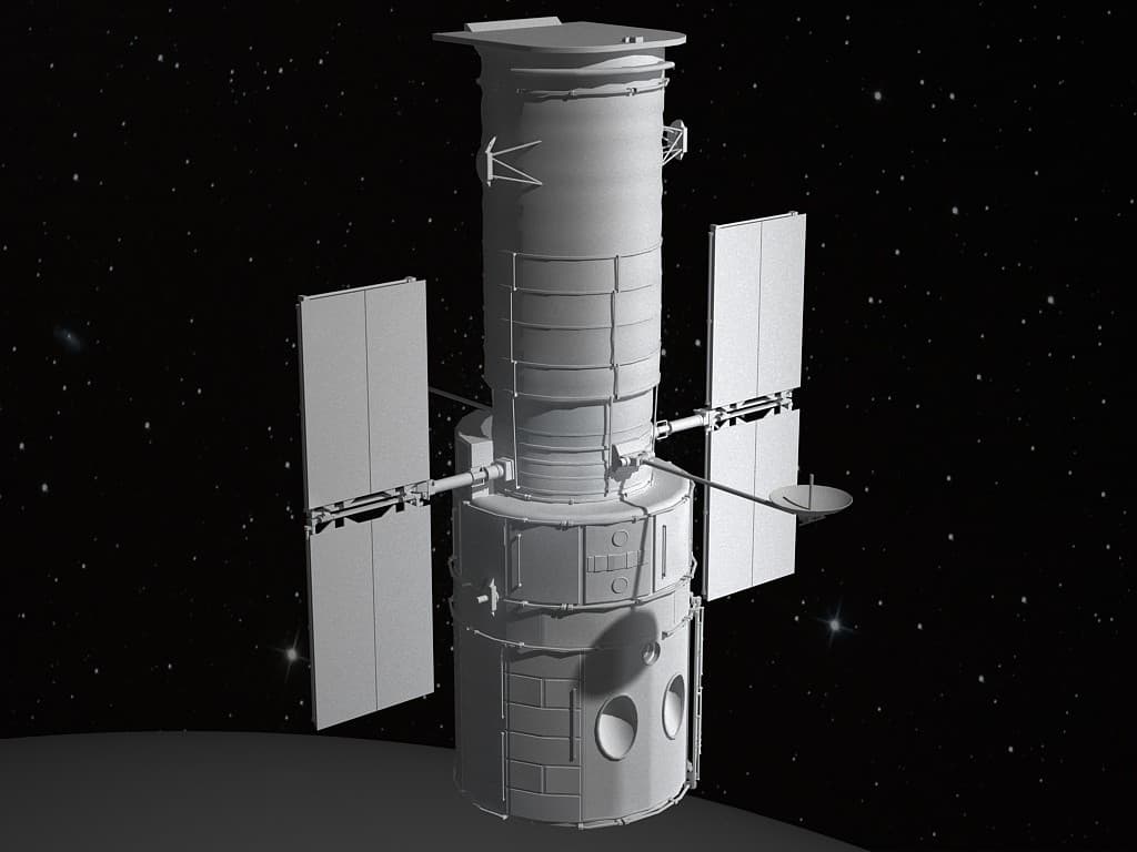 Hubble Space Telescope - 3D Model by SQUIR