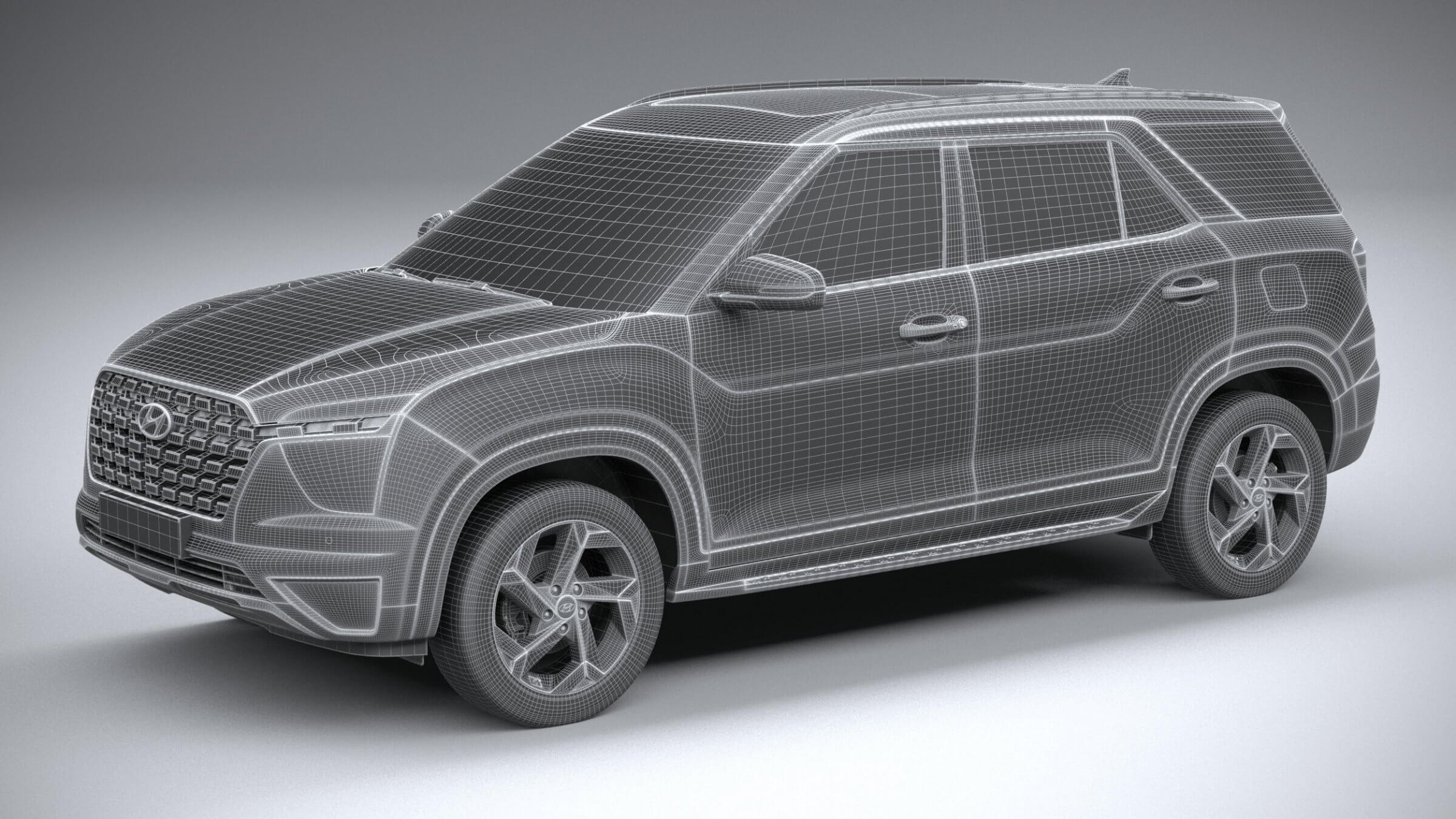 Hyundai Alcazar 2021 - 3D Model by SQUIR