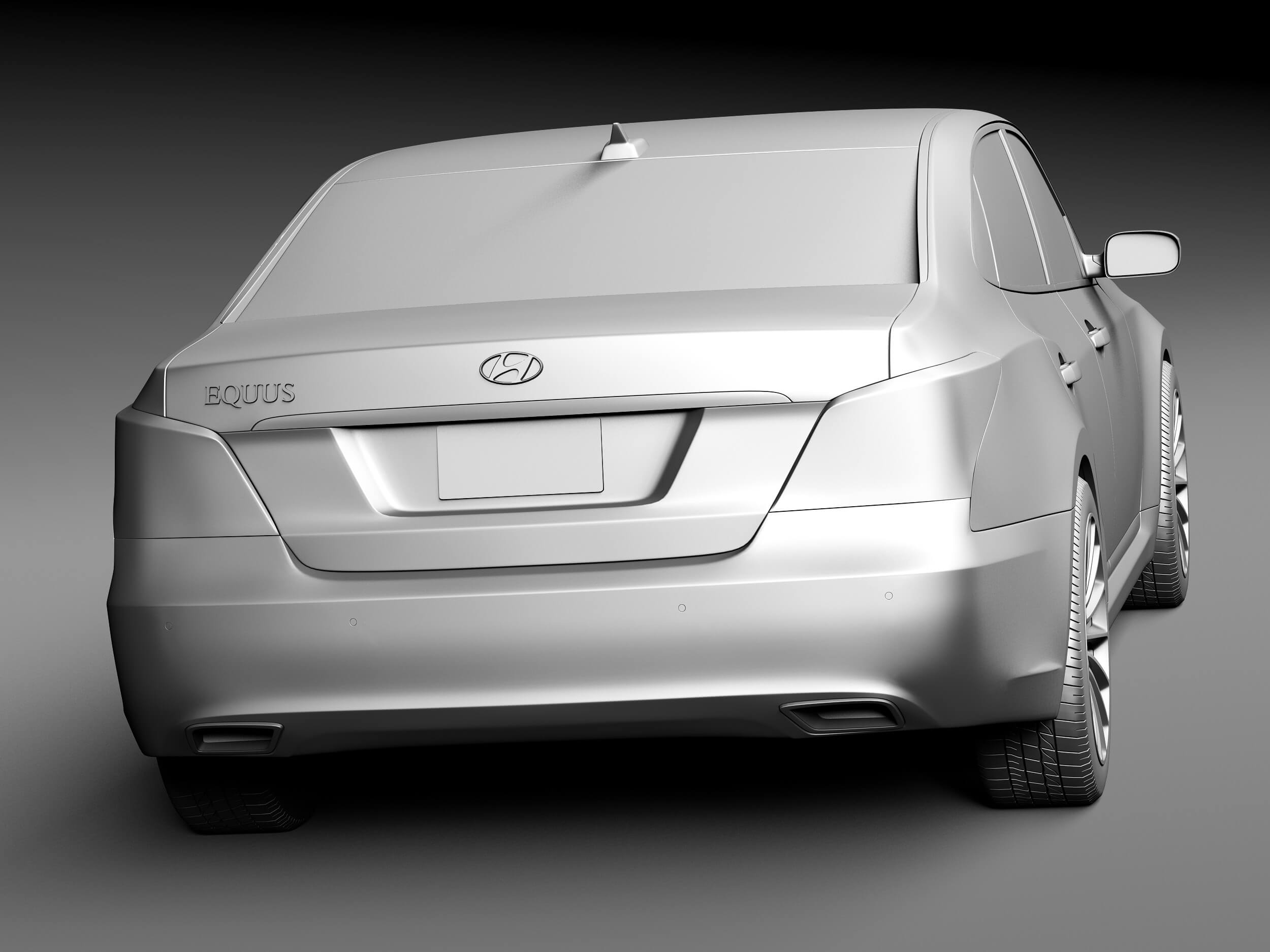 Hyundai Equus 2014 - 3D Model by SQUIR