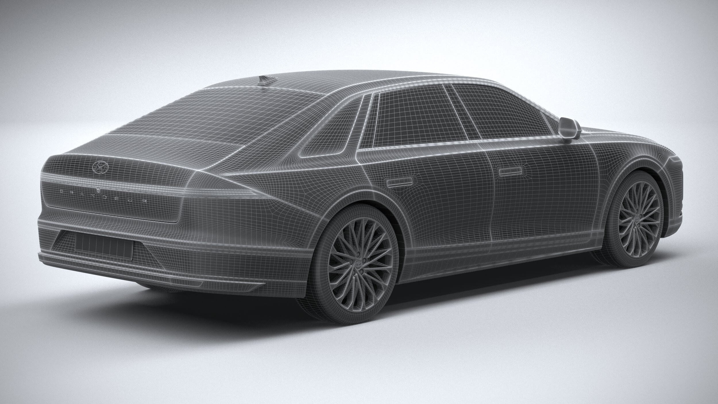 Hyundai Grandeur 2023 - 3D Model by SQUIR