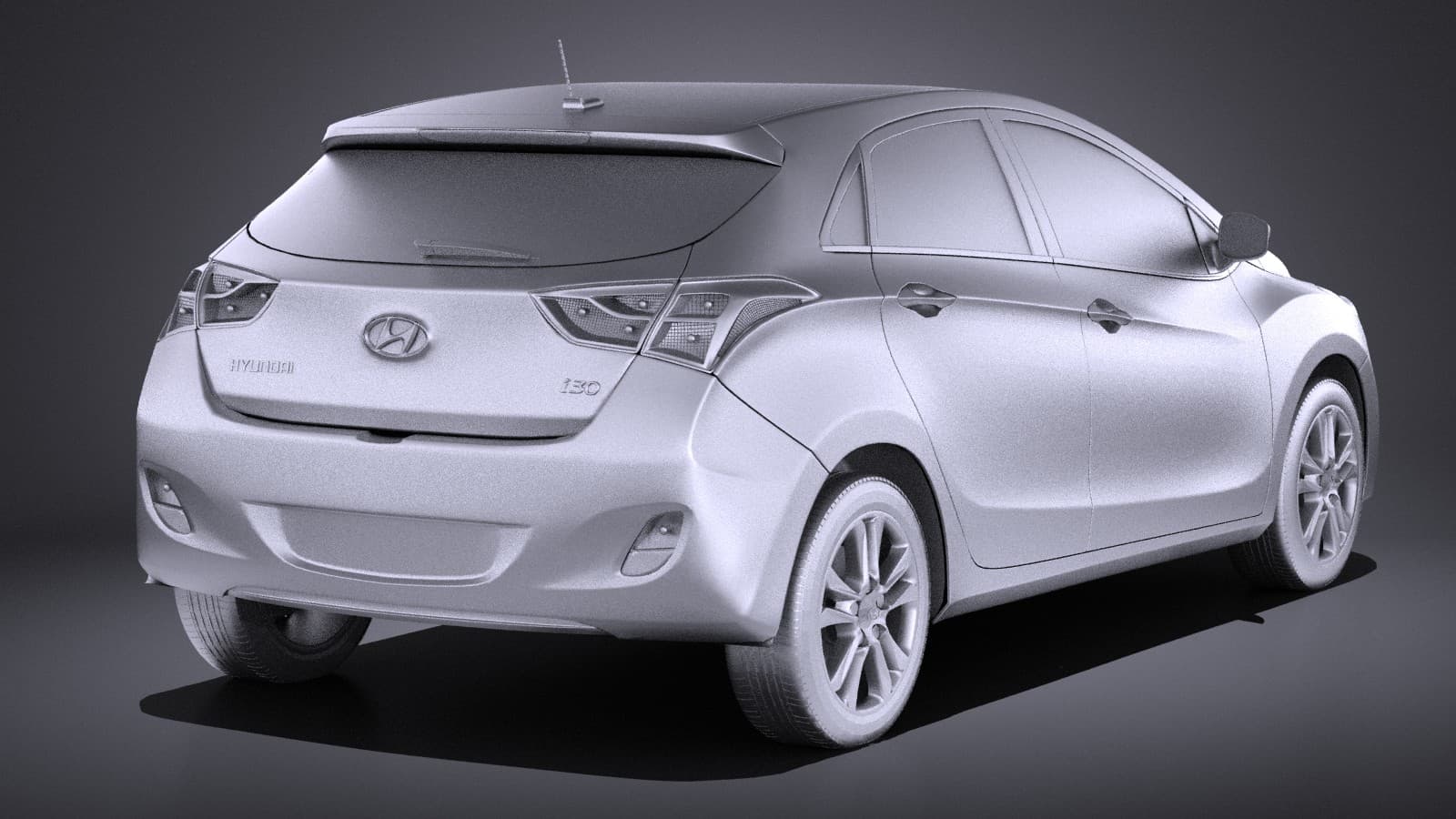 Hyundai i30 2014 (V-Ray) 3D Model by SQUIR