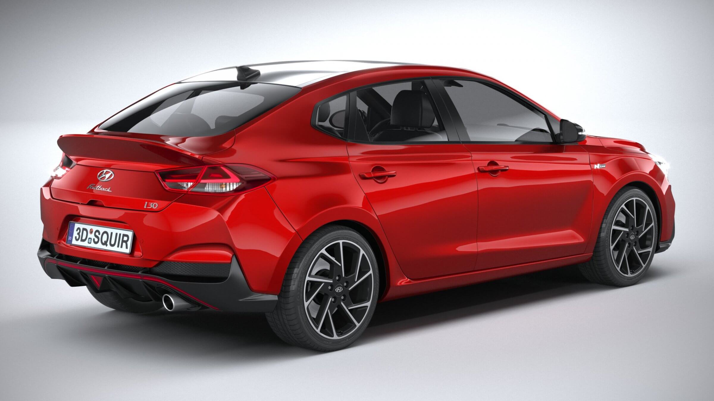 Hyundai I30 Fastback N-line 2020 3D Model by SQUIR
