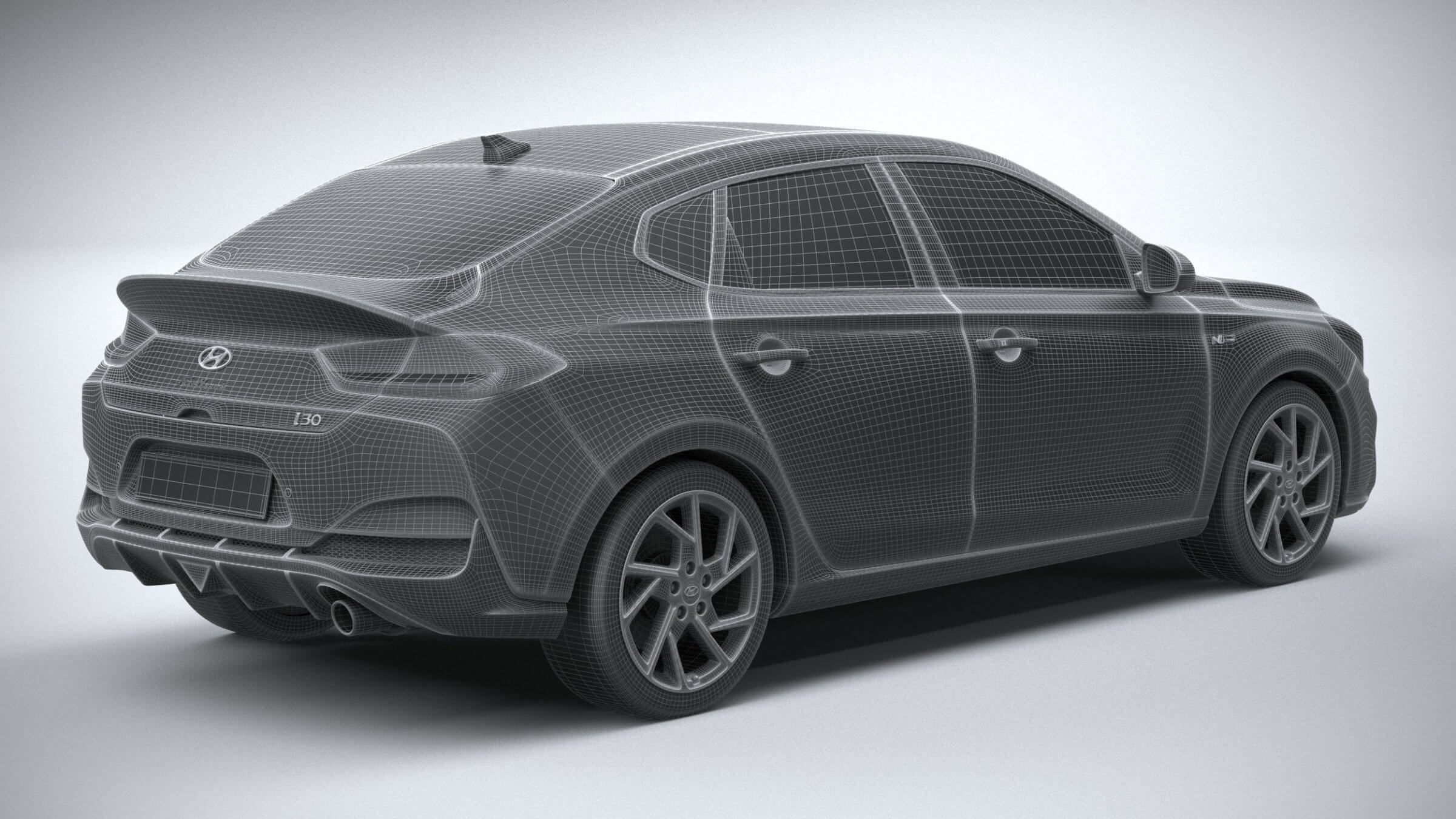 Hyundai I30 Fastback N-line 2020 3D Model by SQUIR