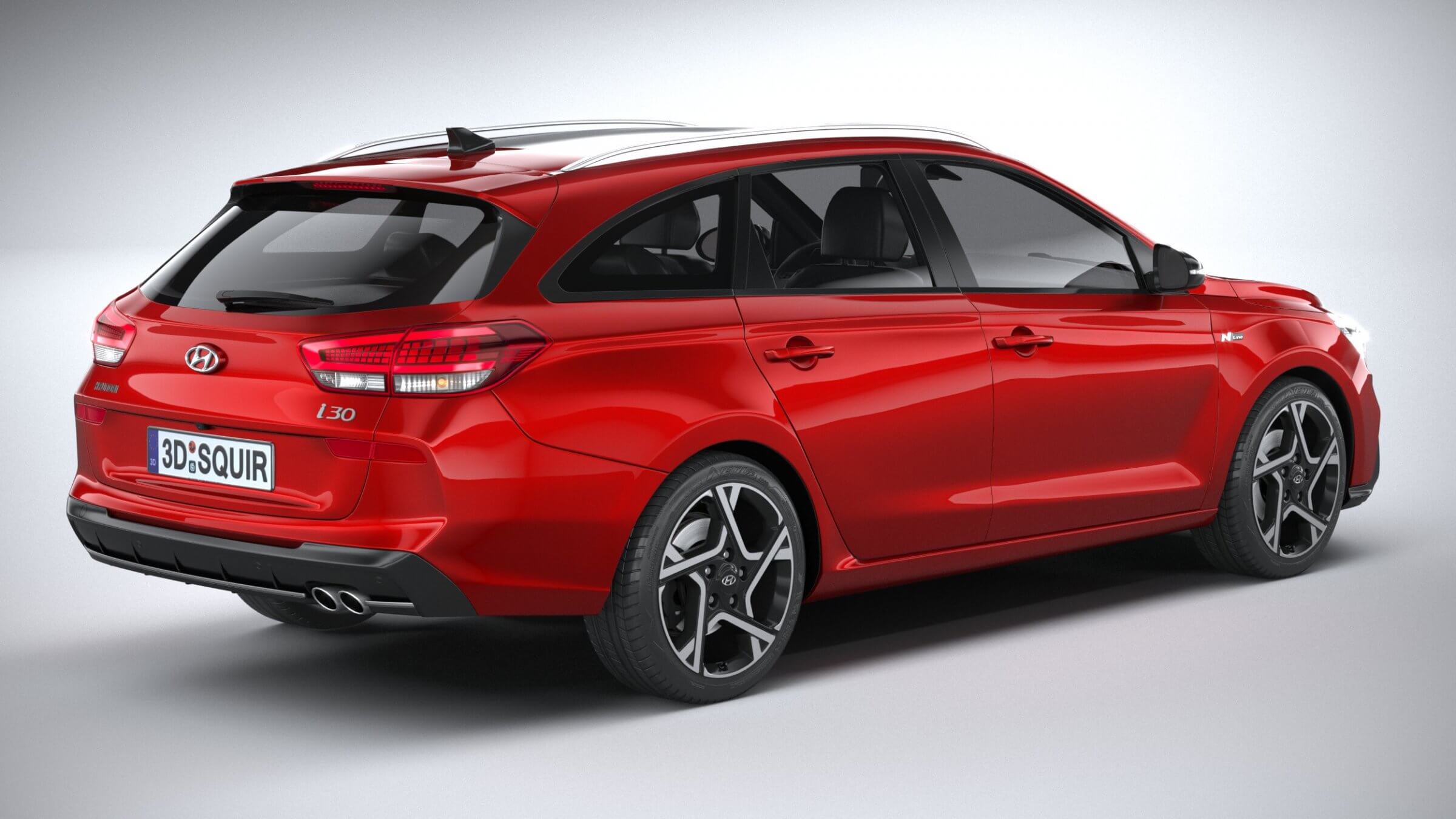 Hyundai I30 Wagon N-line 2020 3D Model by SQUIR