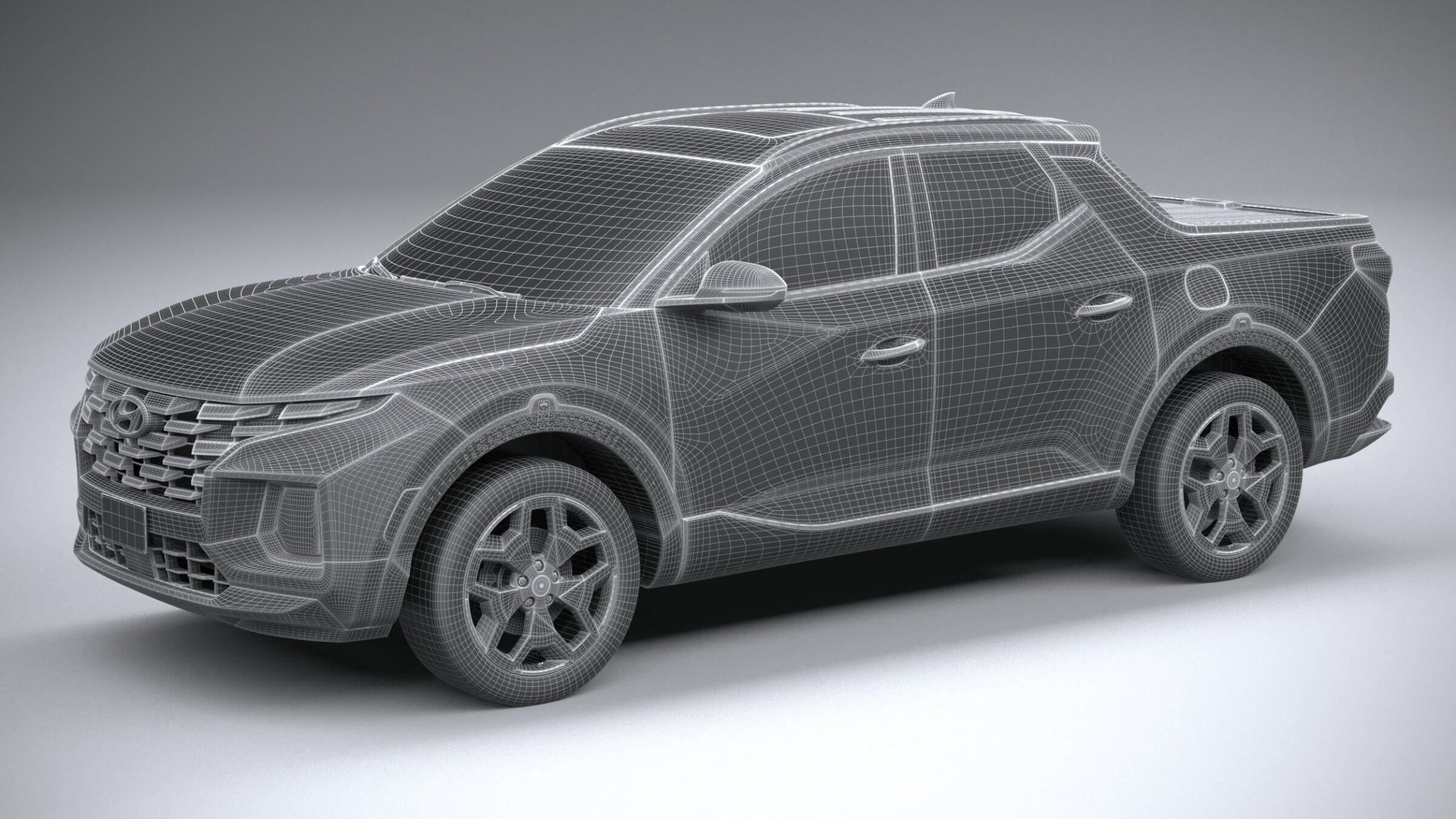 Hyundai Santa Cruz 2022 - 3D Model by SQUIR