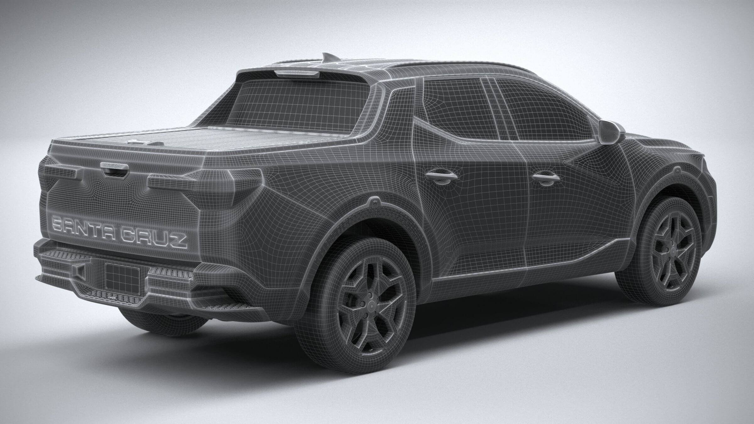 Hyundai Santa Cruz 2022 - 3D Model by SQUIR