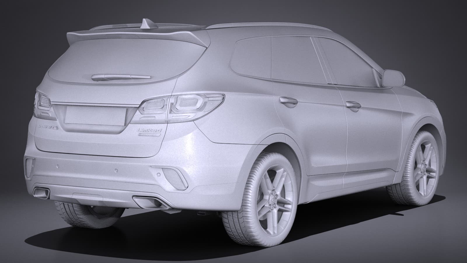 Hyundai Santa Fe 2017 - 3D Model by SQUIR
