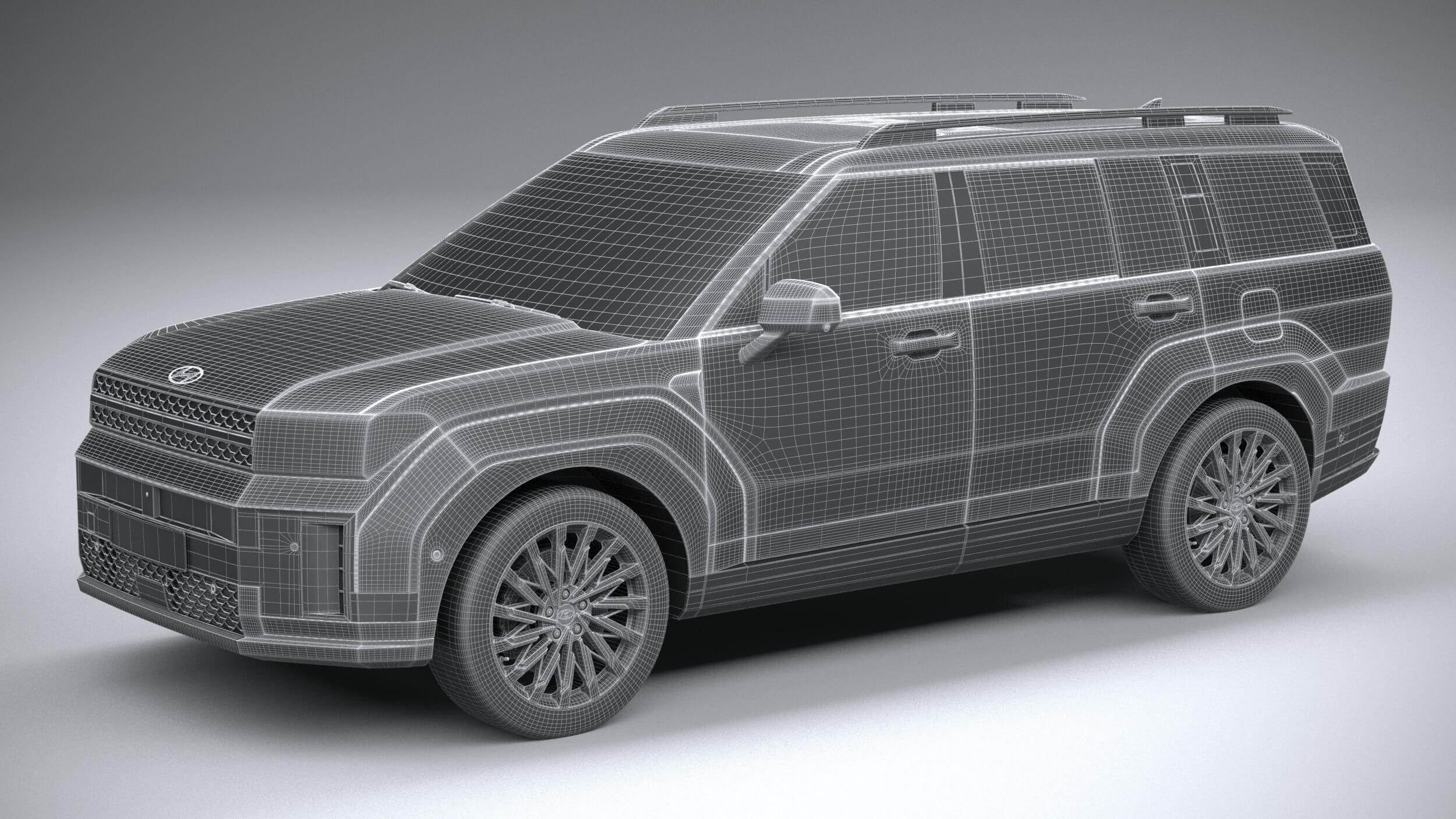 Hyundai Santa FE 2024 - 3D Model by SQUIR