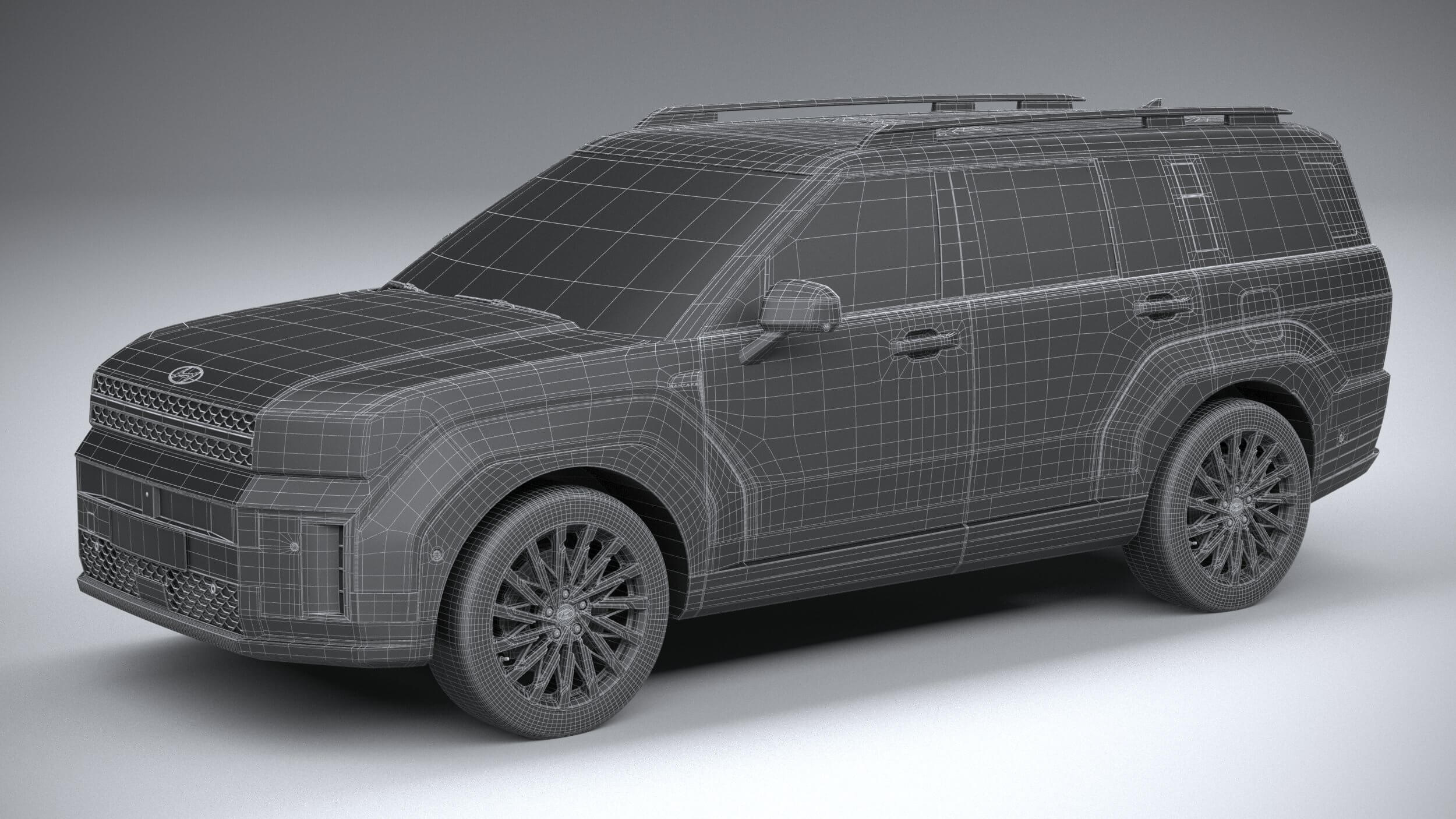 Hyundai Santa FE 2024 - 3D Model by SQUIR