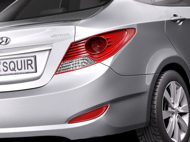 Hyundai Verna 2011 - 3D Model by SQUIR