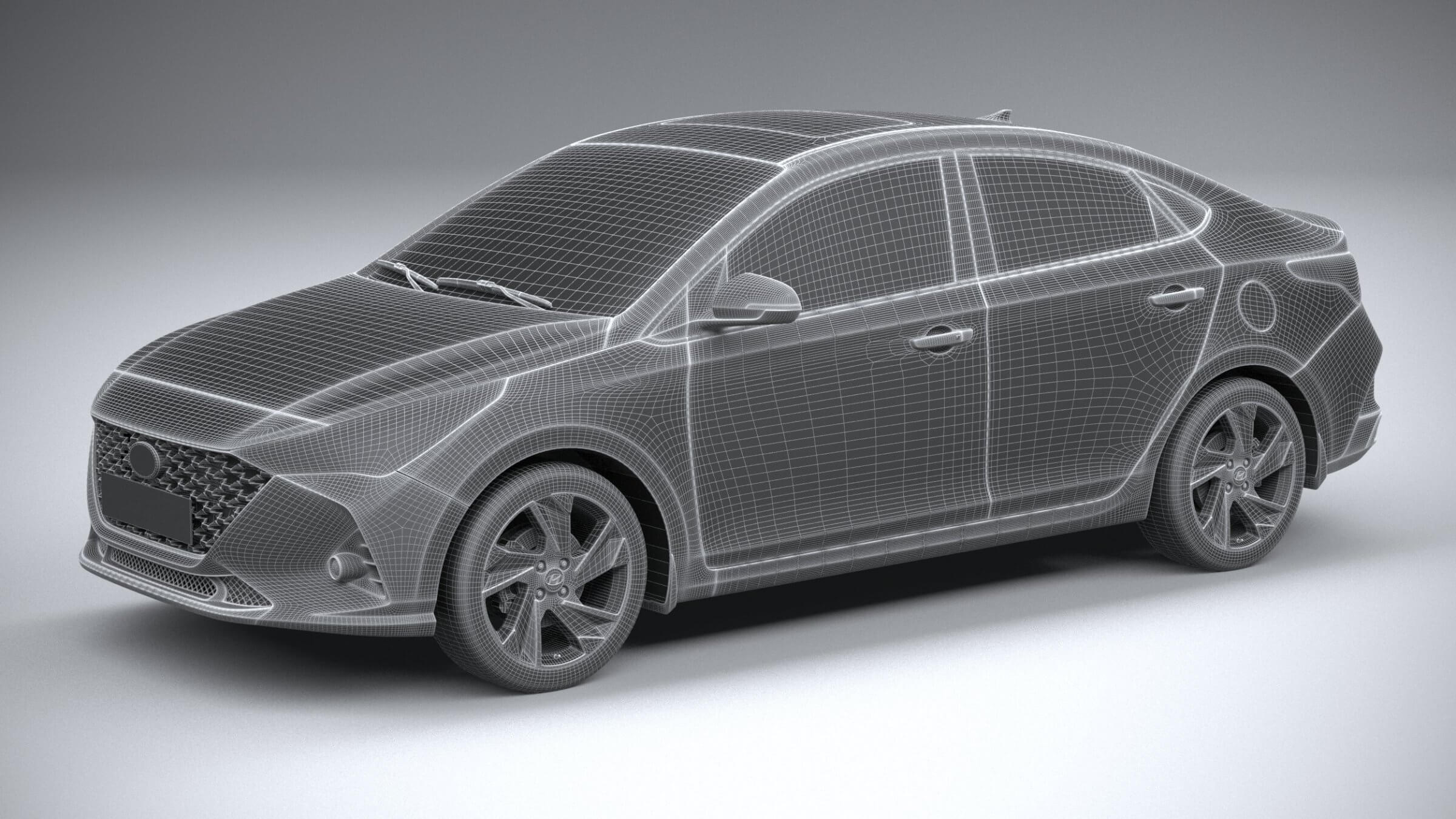 Hyundai Verna 2020 - 3D Model by SQUIR