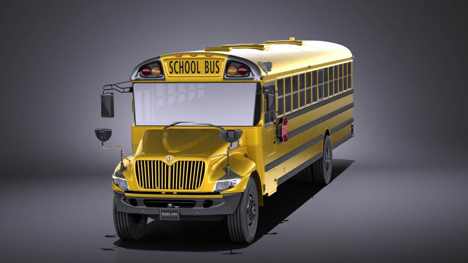 IC CE Series Schoolbus 2015 (V-Ray) 3D Model by SQUIR