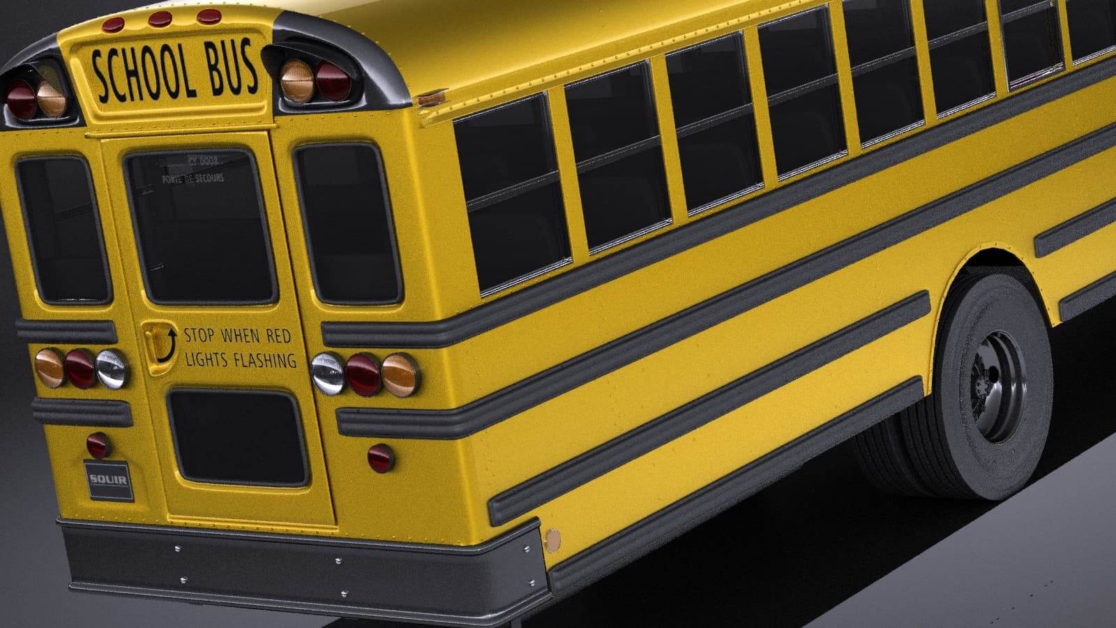 IC CE Series Schoolbus 2015 (V-Ray) 3D Model by SQUIR