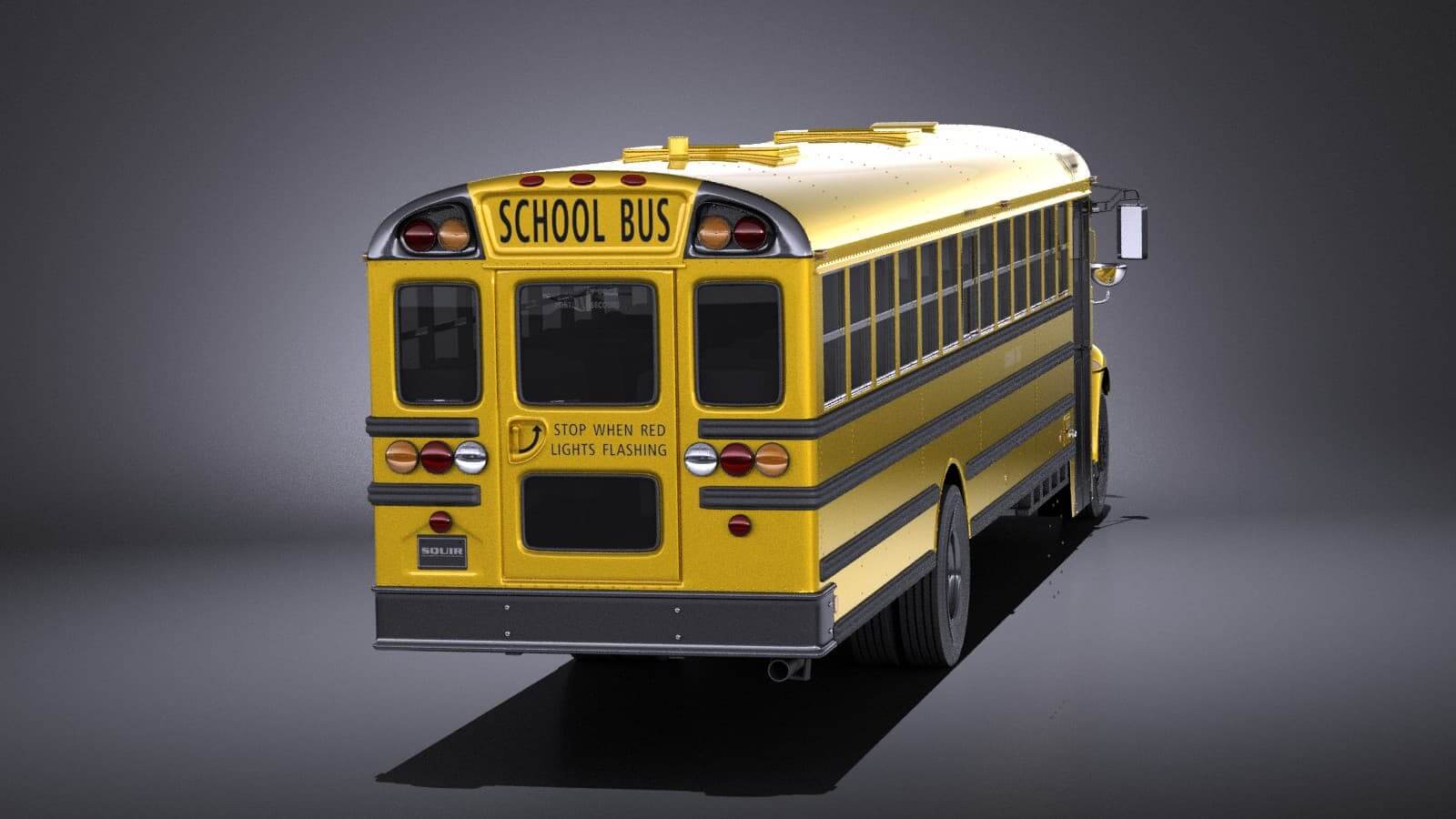 IC CE Series Schoolbus 2015 (V-Ray) 3D Model by SQUIR