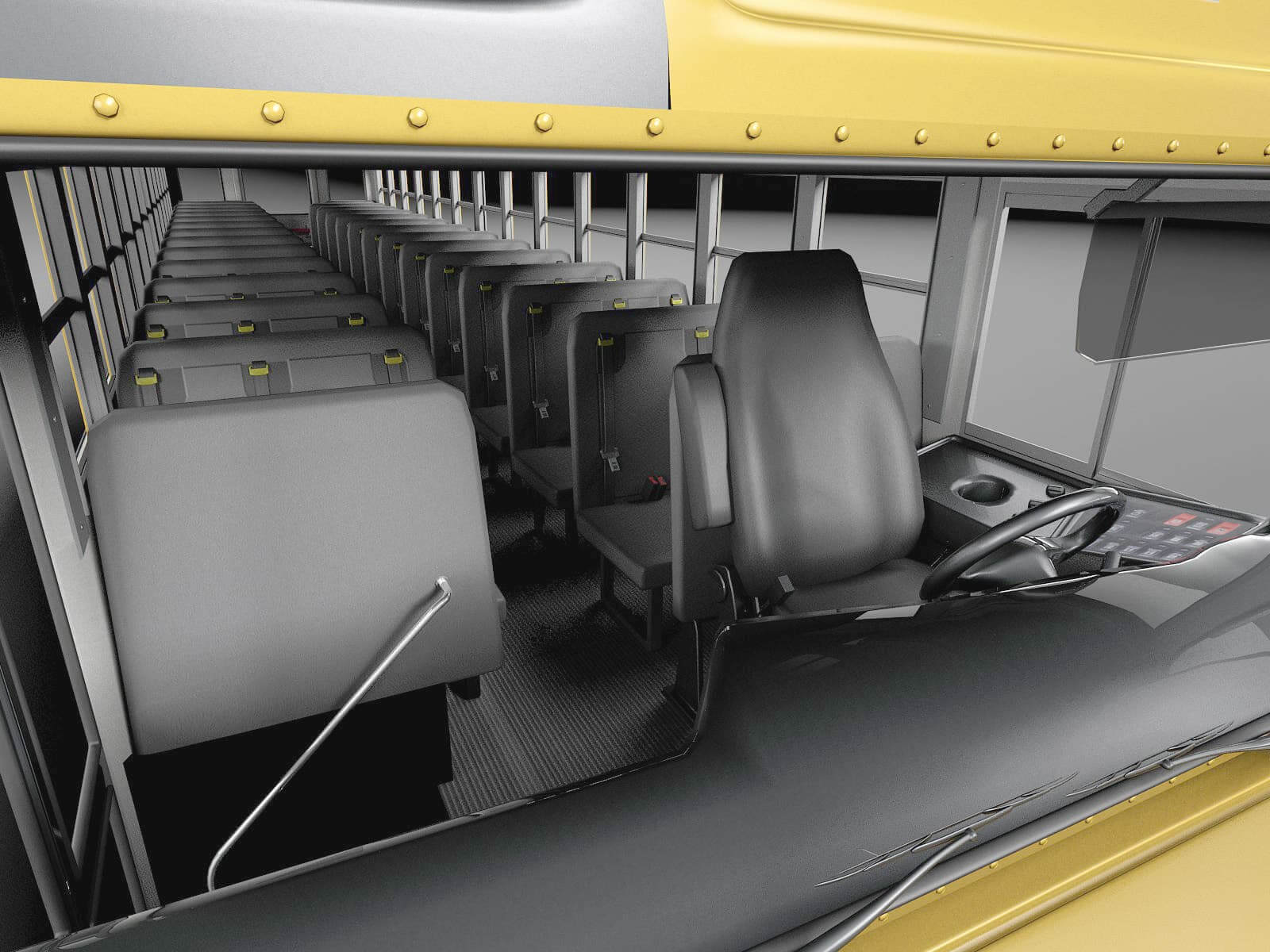 IC CE Series Schoolbus 2015 - 3D Model by SQUIR